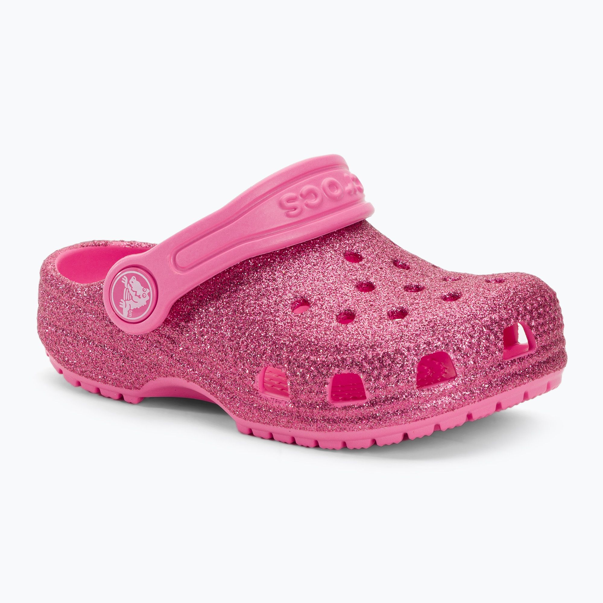 Crocs Classic Glitter Clog T pink lemonade children's flip-flops ...