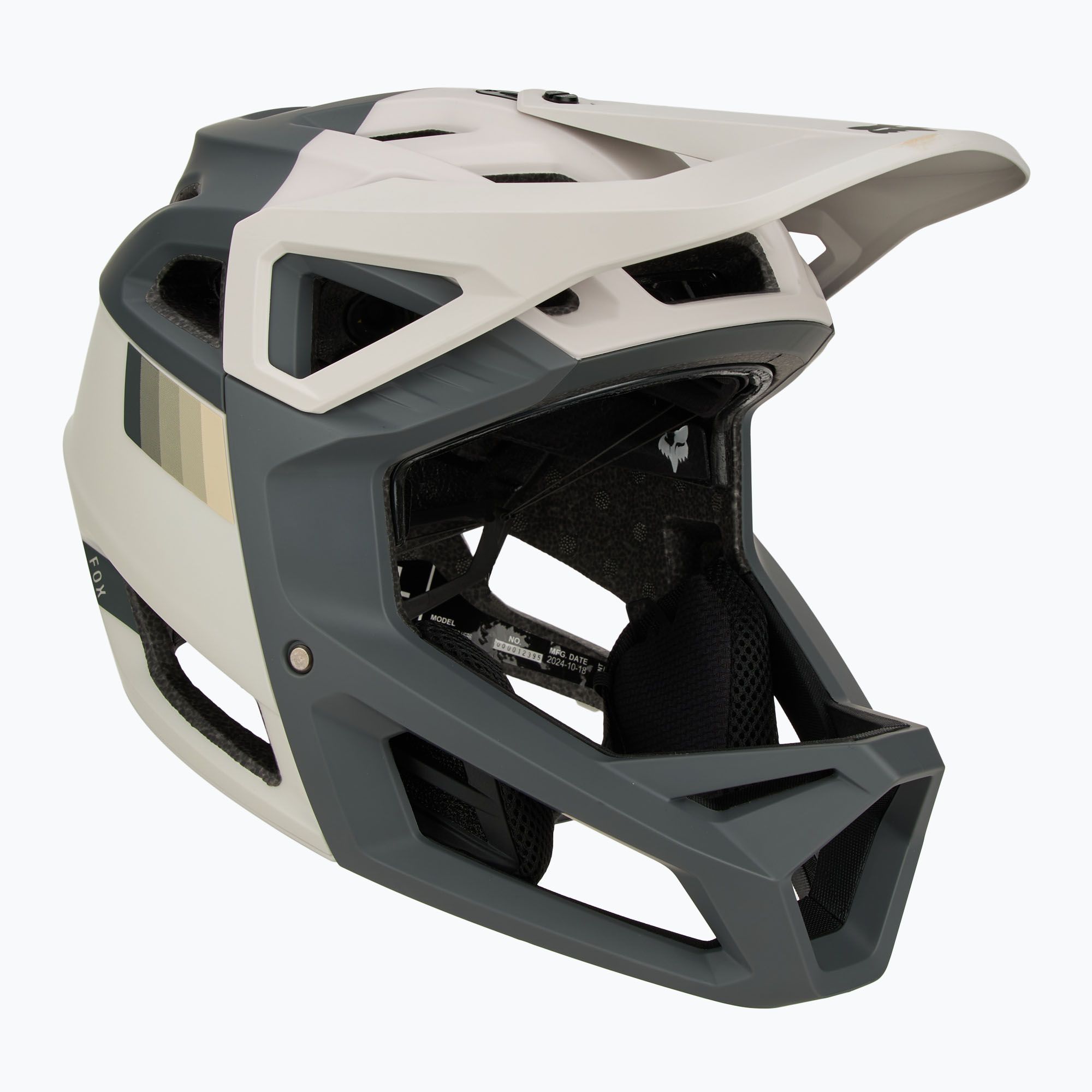 Fox Racing Proframe RS Sol vintage white bike helmet (33476_579 ...