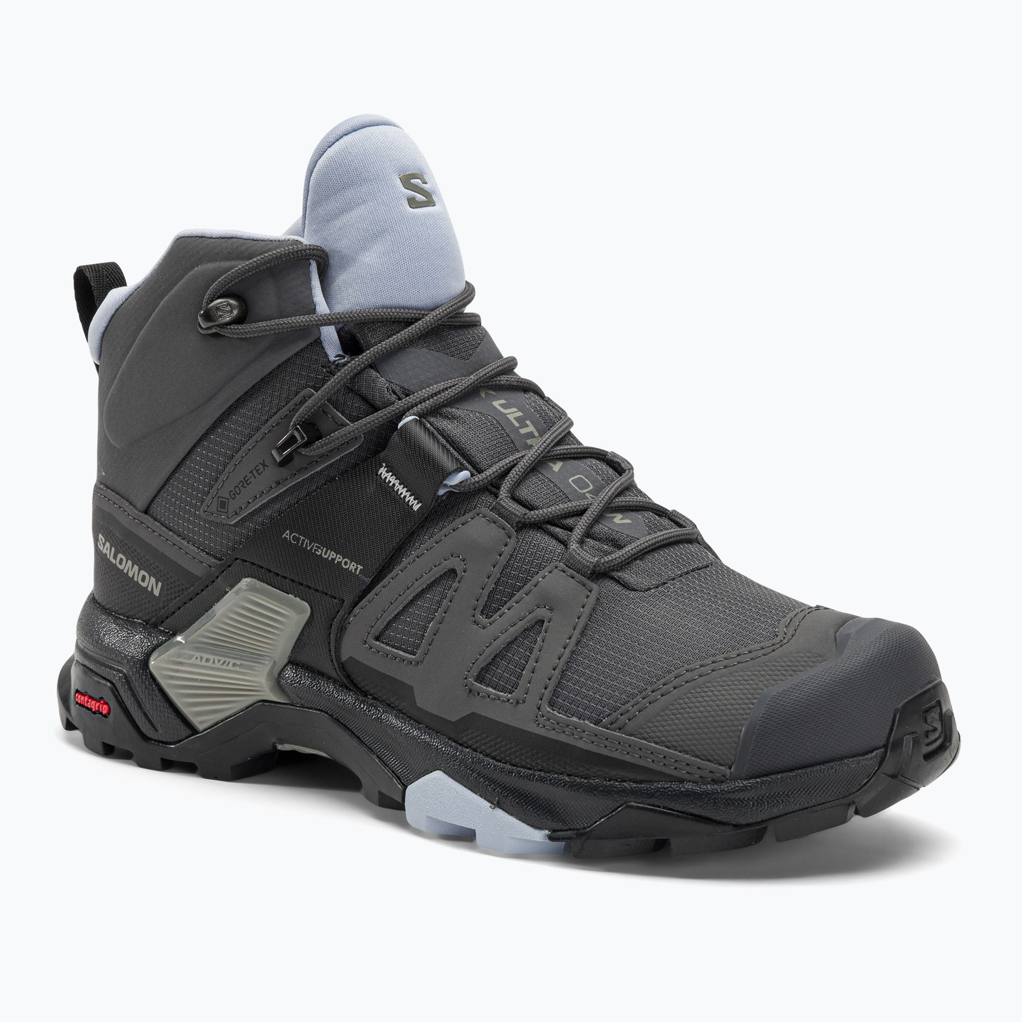 Women's trekking boots Salomon X Ultra 4 Mid GTX magnet/black/zen ...