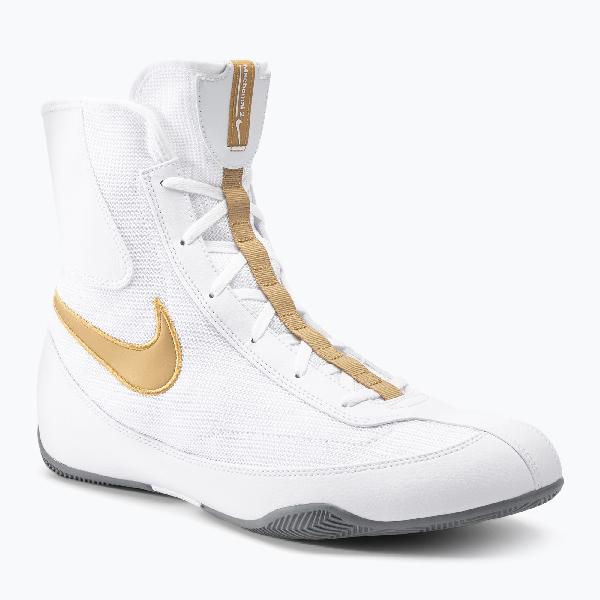 Boxing shoes Nike Machomai 2 white/gold (321819-170) - Sportano.com