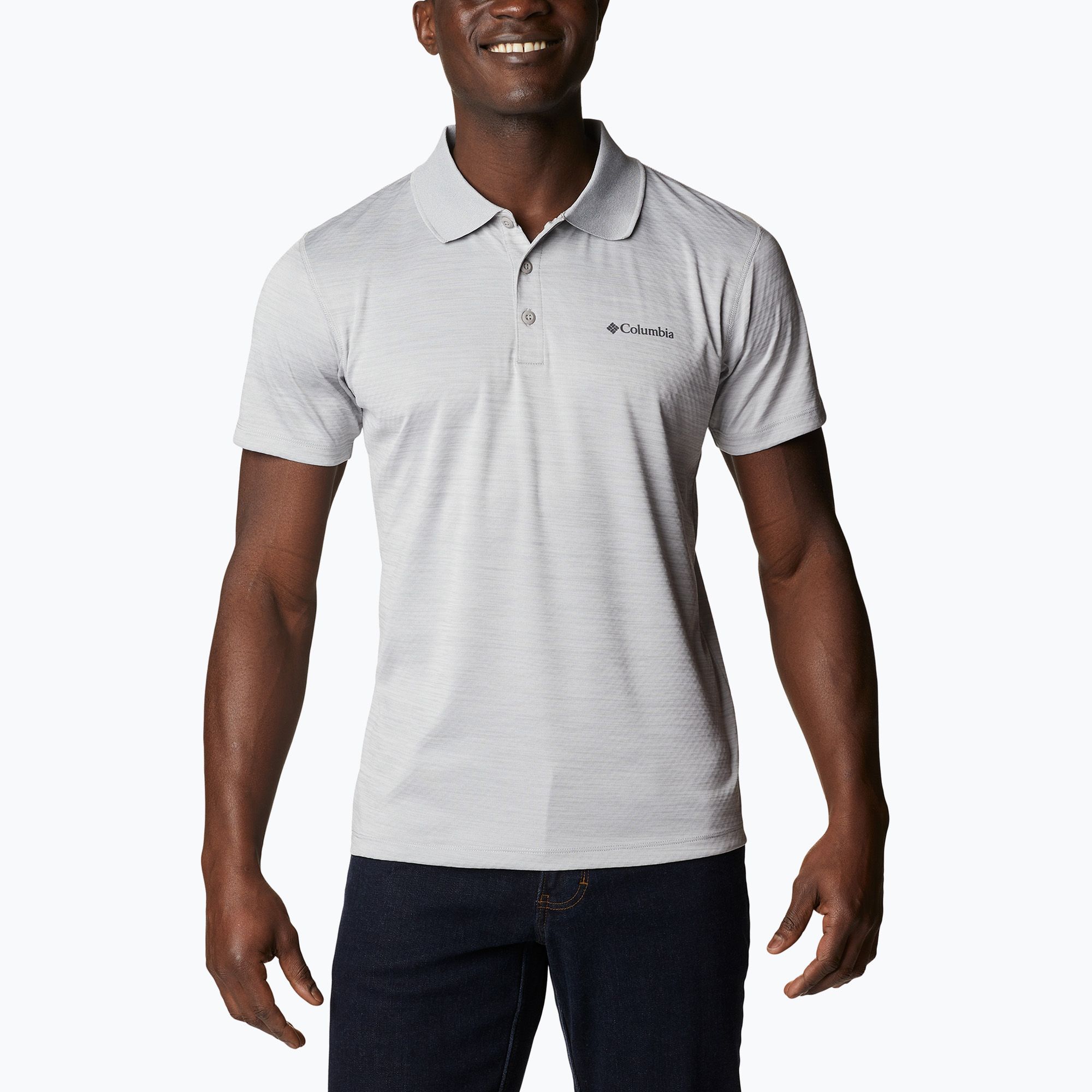 Columbia men's Zero Rules grey polo shirt 1533303040 (1533303 ...