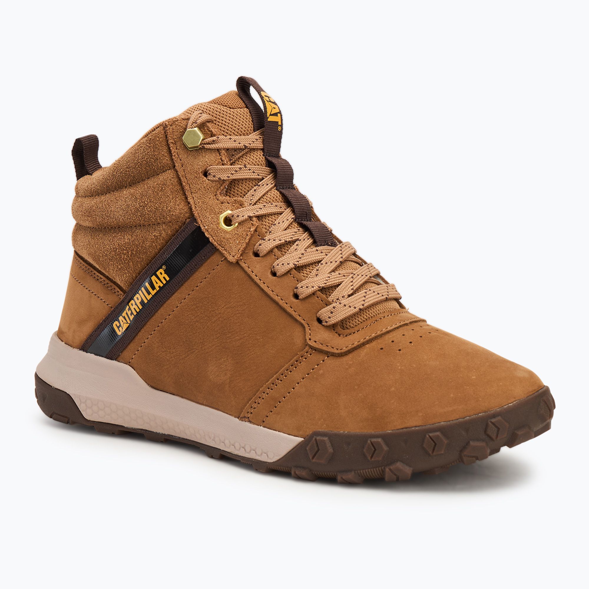 CATerpillar men's shoes Hex Ready Mid coffe bean (P726022) - Sportano.com