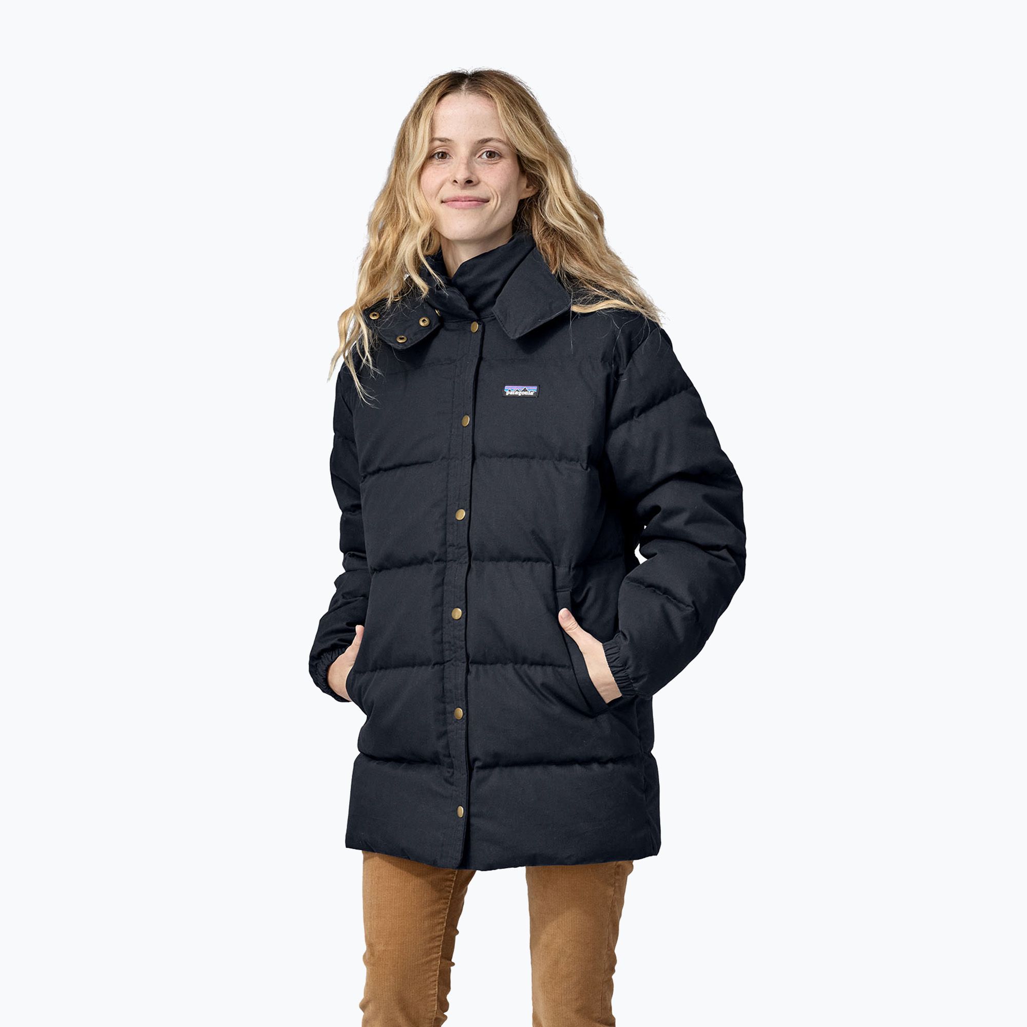 Women's Patagonia Cotton Down Parka Parka pitch blue - Sportano.com