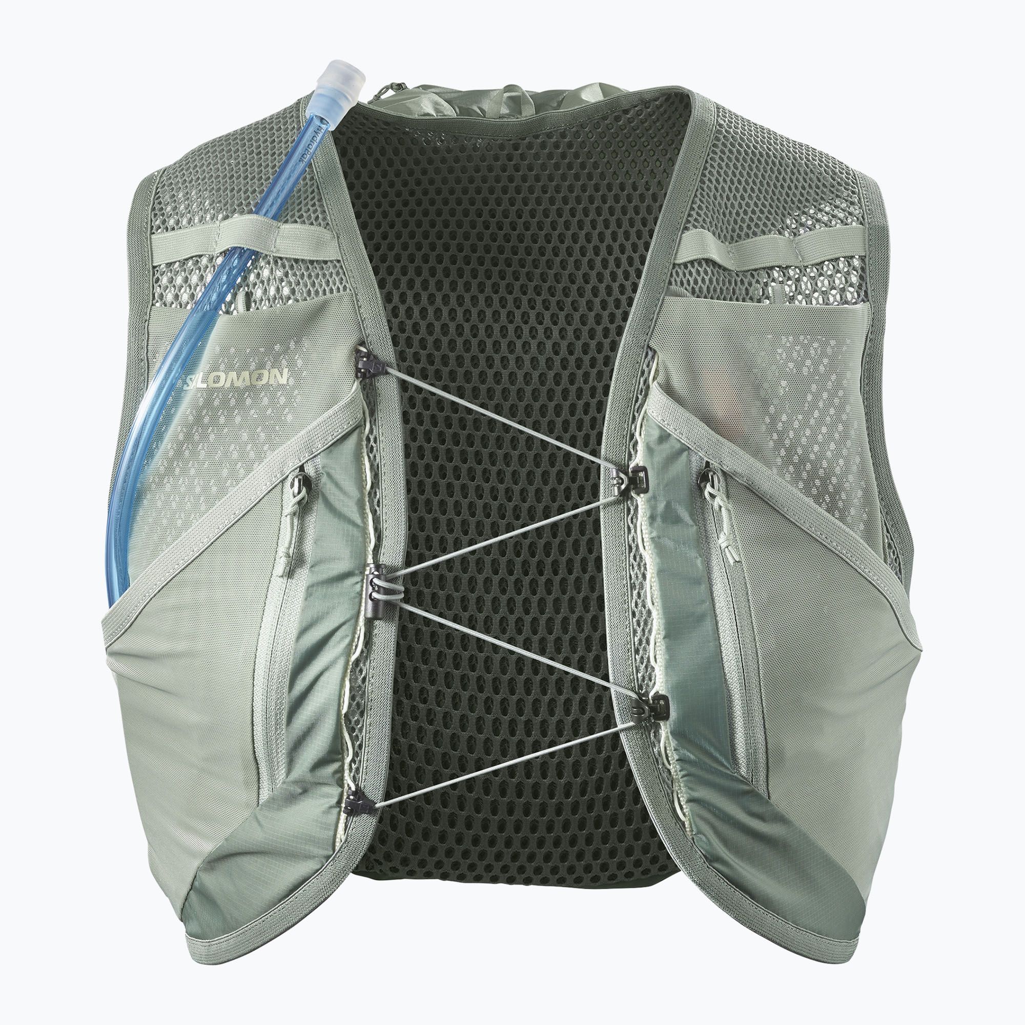 Salomon Active Skin 12 Reservoir running waistcoat laurel wreath/lily ...