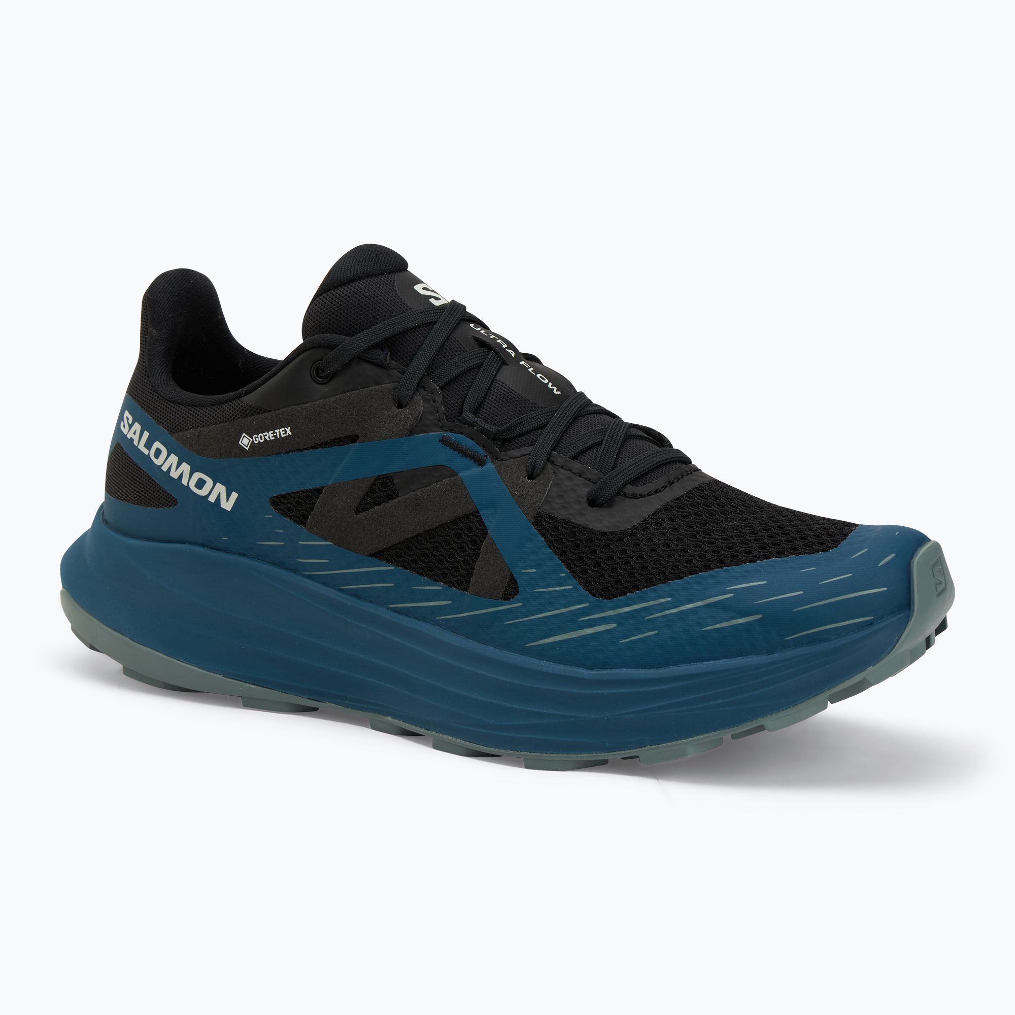 Men's running shoes Salomon Ultra Flow GTX black/deepdi/troope ...