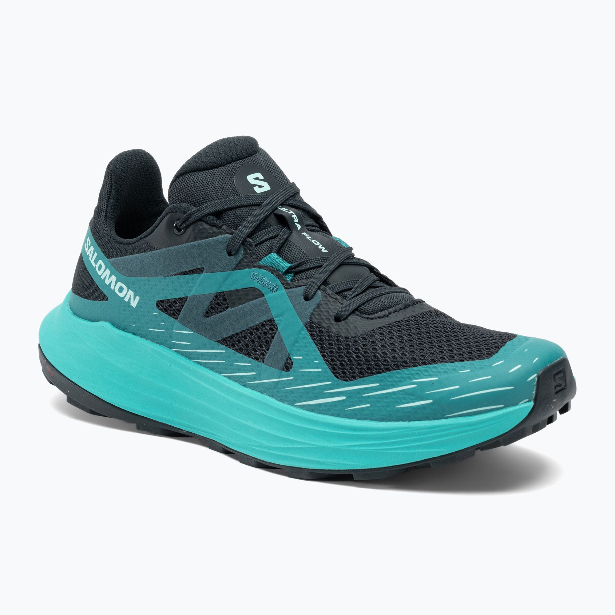 Men's Salomon Ultra Flow carbon/tahitian tide/deep dive running shoes (L47485200) - Sportano.com