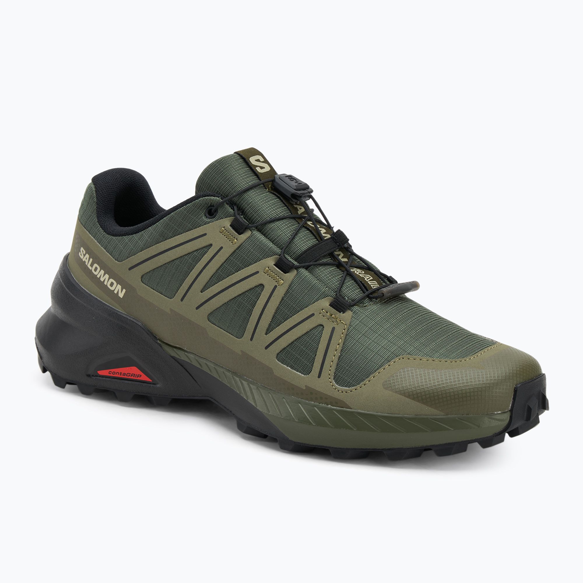 Men's running shoes Salomon Speedcross Peak olive night/deep lichen green/black (L47948700 ...