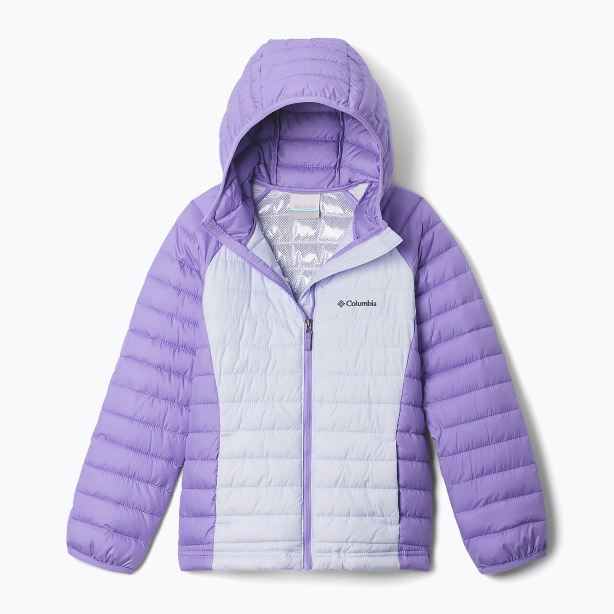 Columbia Powder Lite II Hooded snowdrift/ paisley purple children's ...
