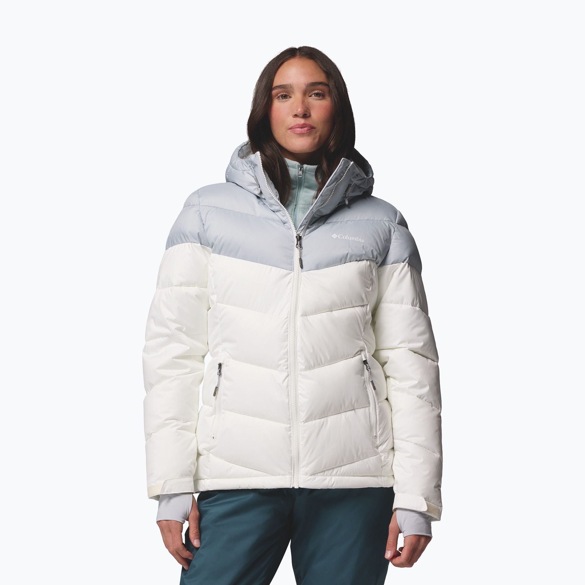 Women's ski jacket Columbia Abbott Peak II Ins sea salt/cirrus grey ...