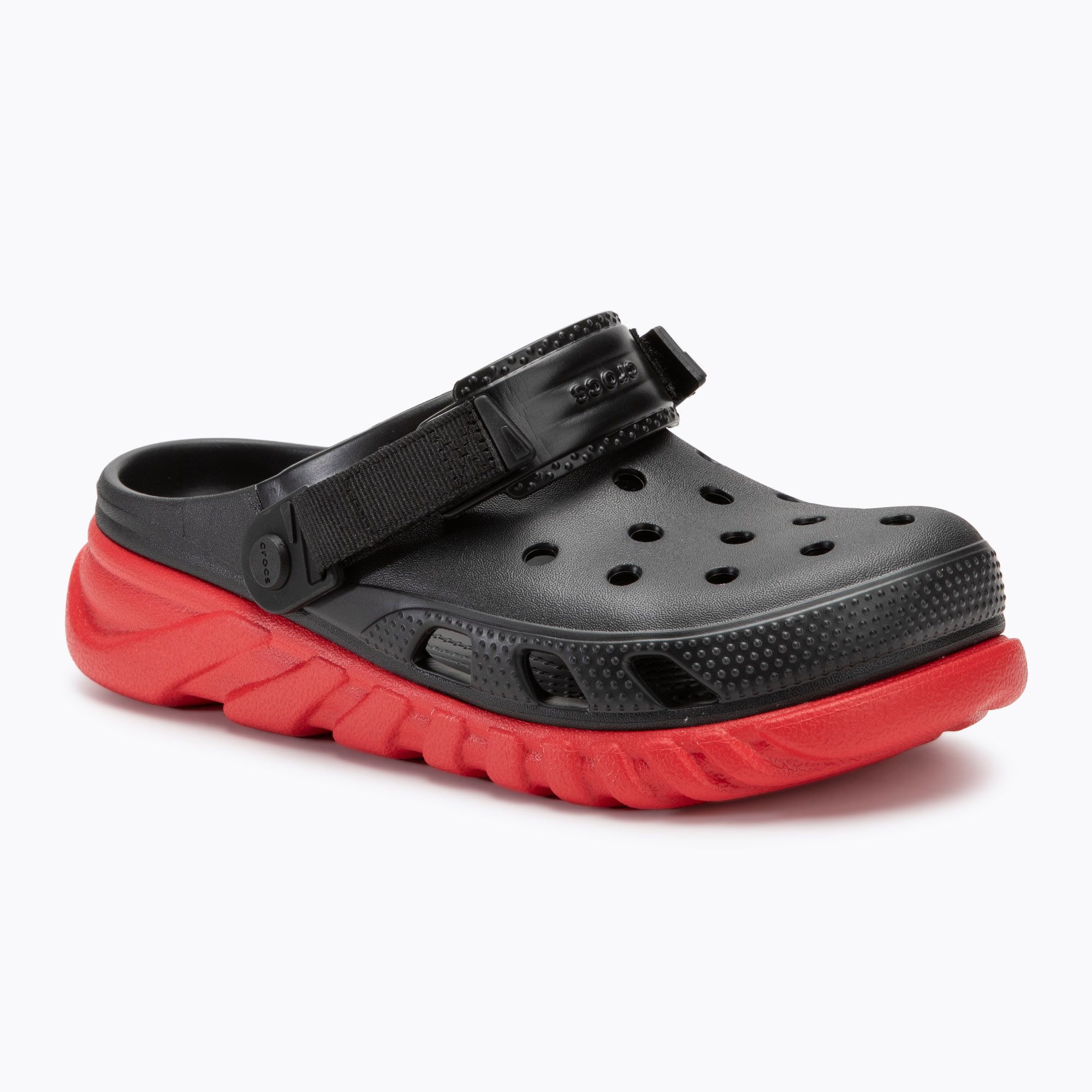 Crocs Duet Max II Clog black/varsity red slides (208776-0WQ) - Sportano.com
