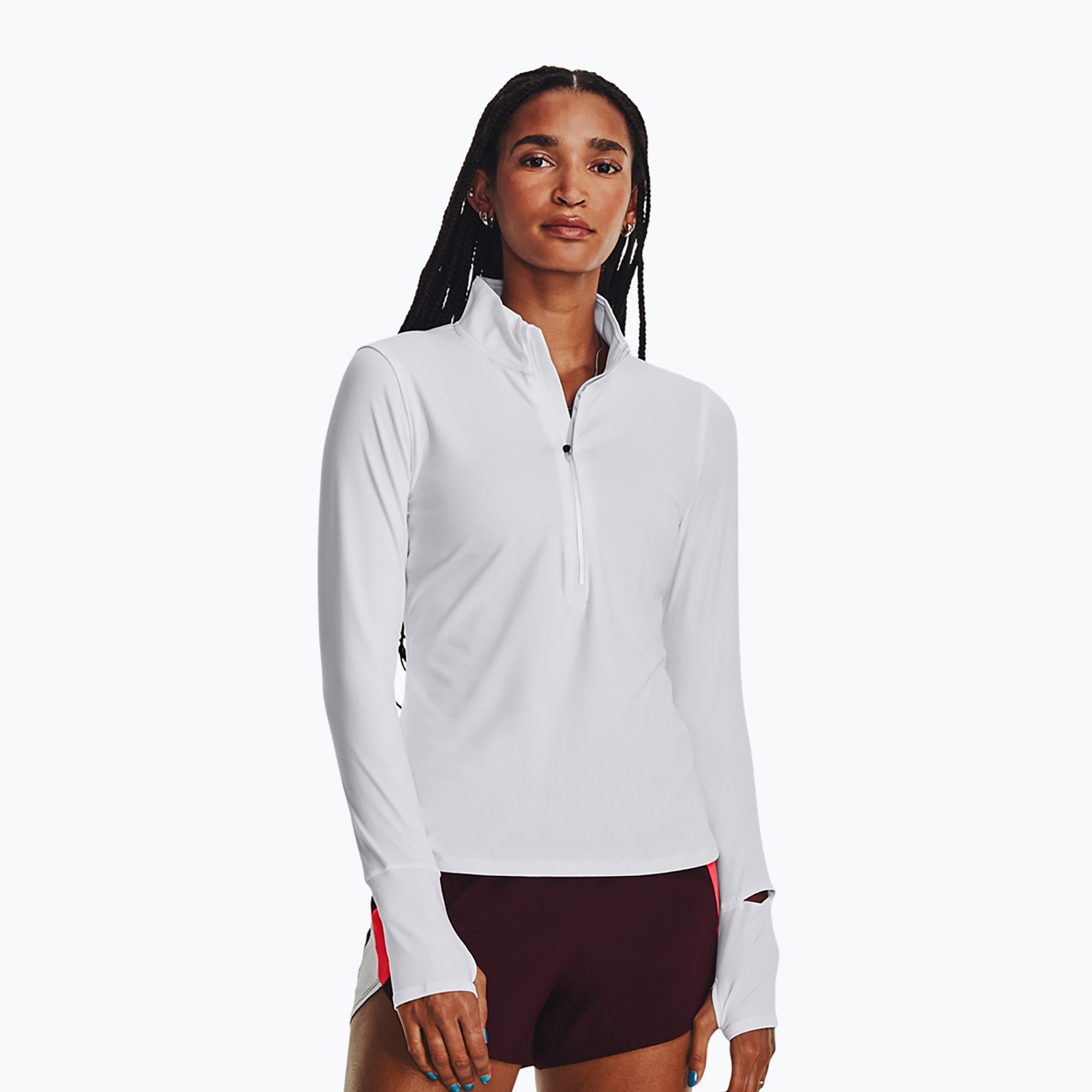 Women's running longsleeve Under Armour Launch Pro Half Zip white ...
