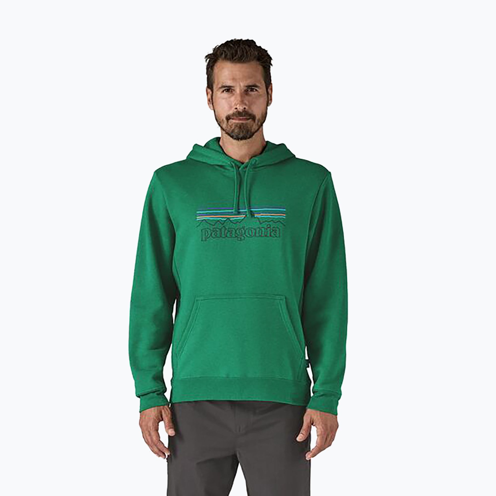 Patagonia P-6 Logo sweatshirt Uprisal p-6 outline/heartleaf green ...