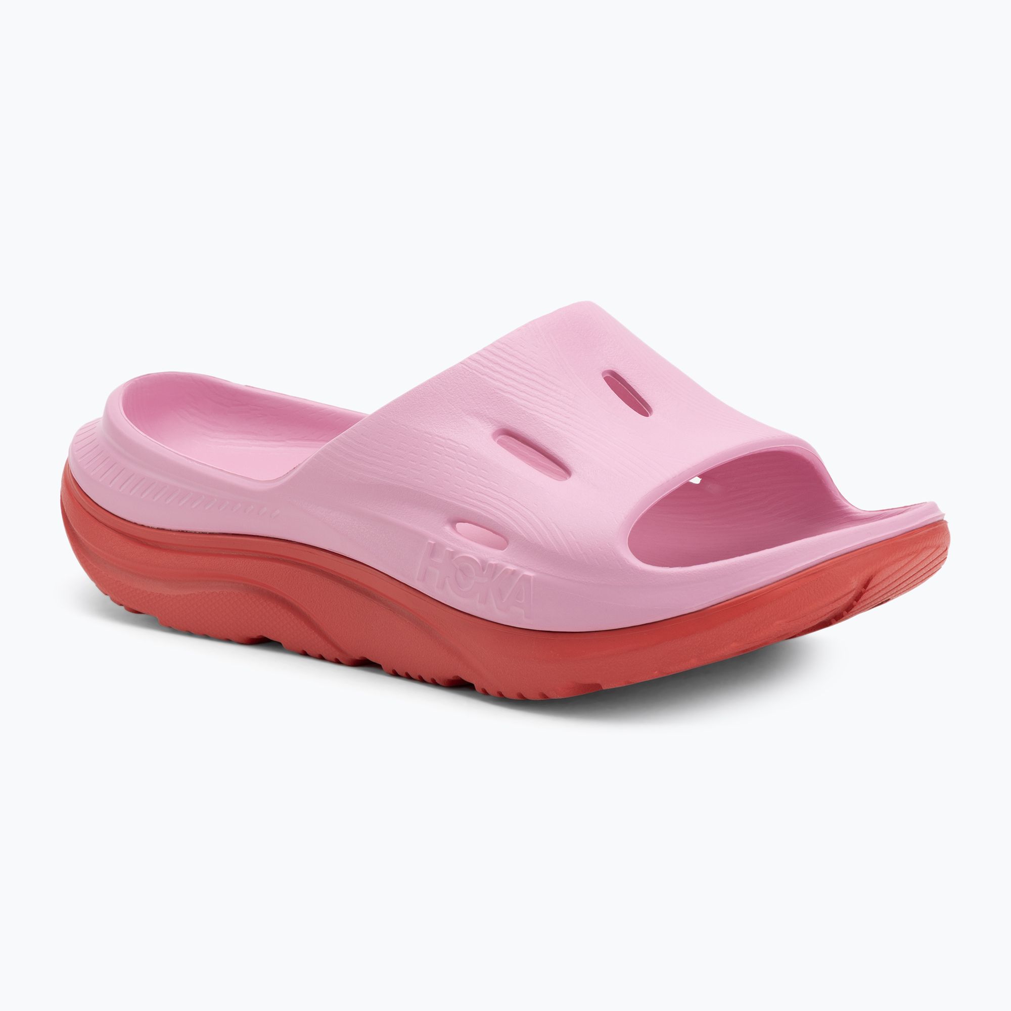 HOKA Ora Recovery Slide 3 peony/cerise children's flip-flops (1134471 ...