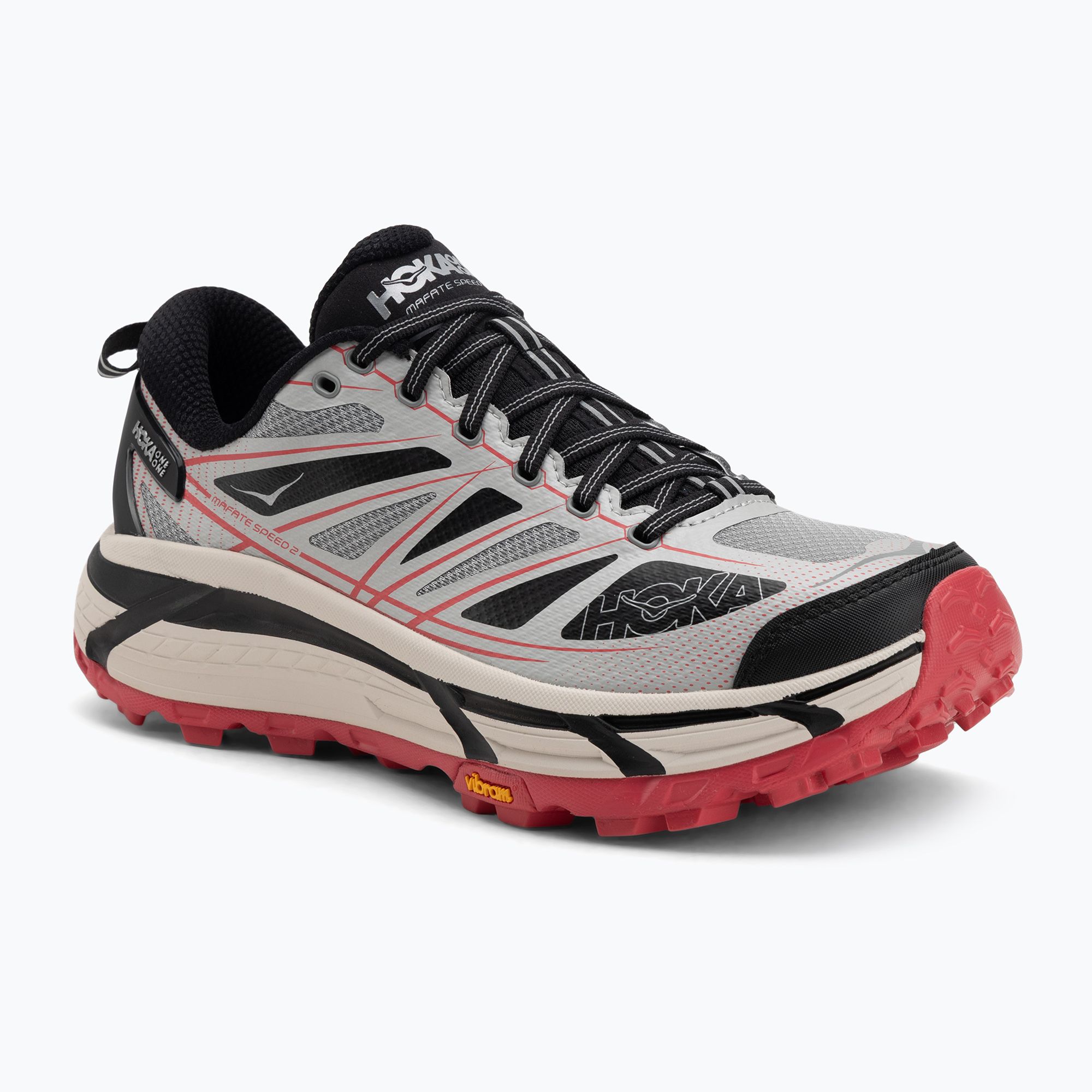 Shoes HOKA Mafate Speed 2 galactic grey/ruby red (1126851-GTCG ...