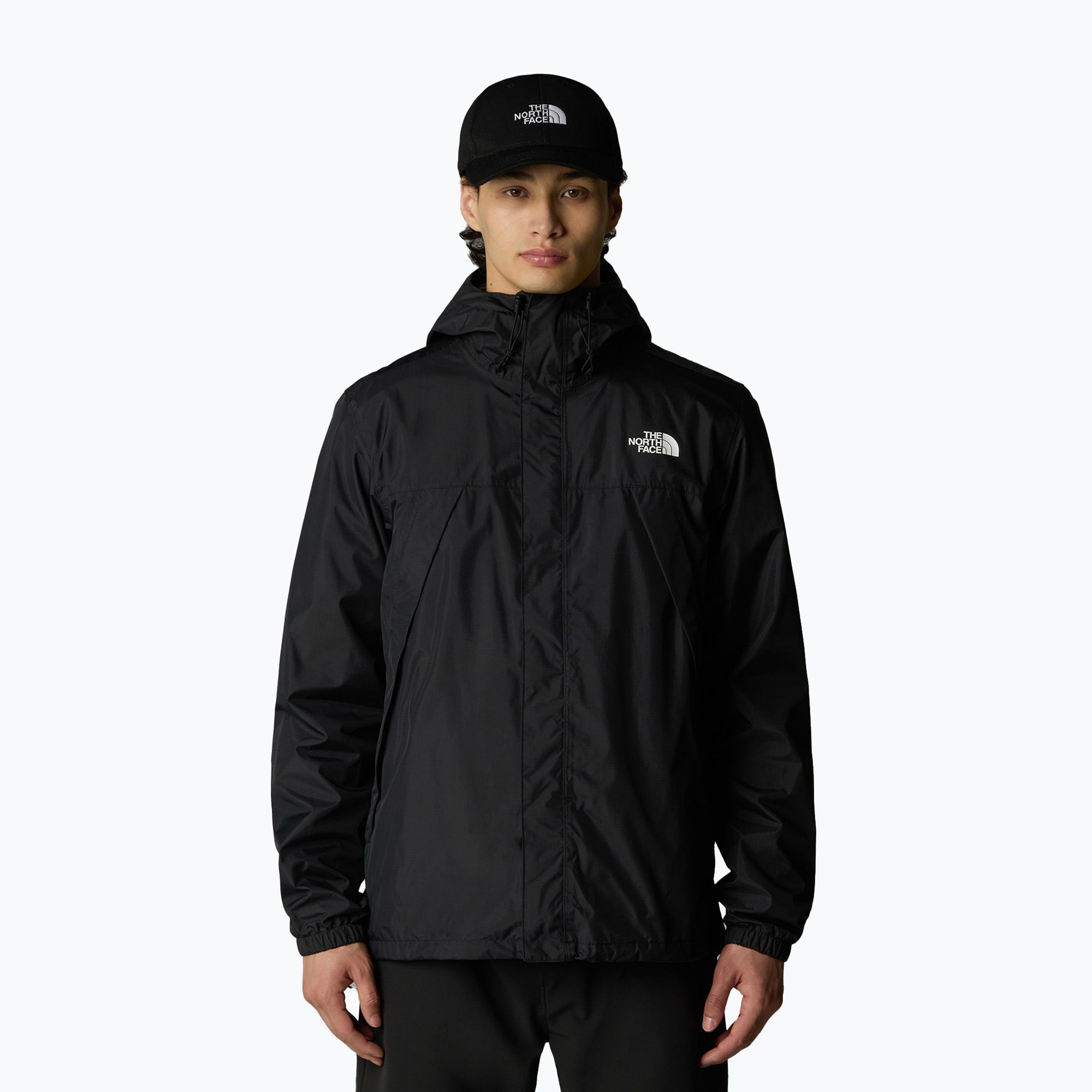 Men's rain jacket The North Face Antora cedar/tnf black (NF0A7QEYKAL1 ...