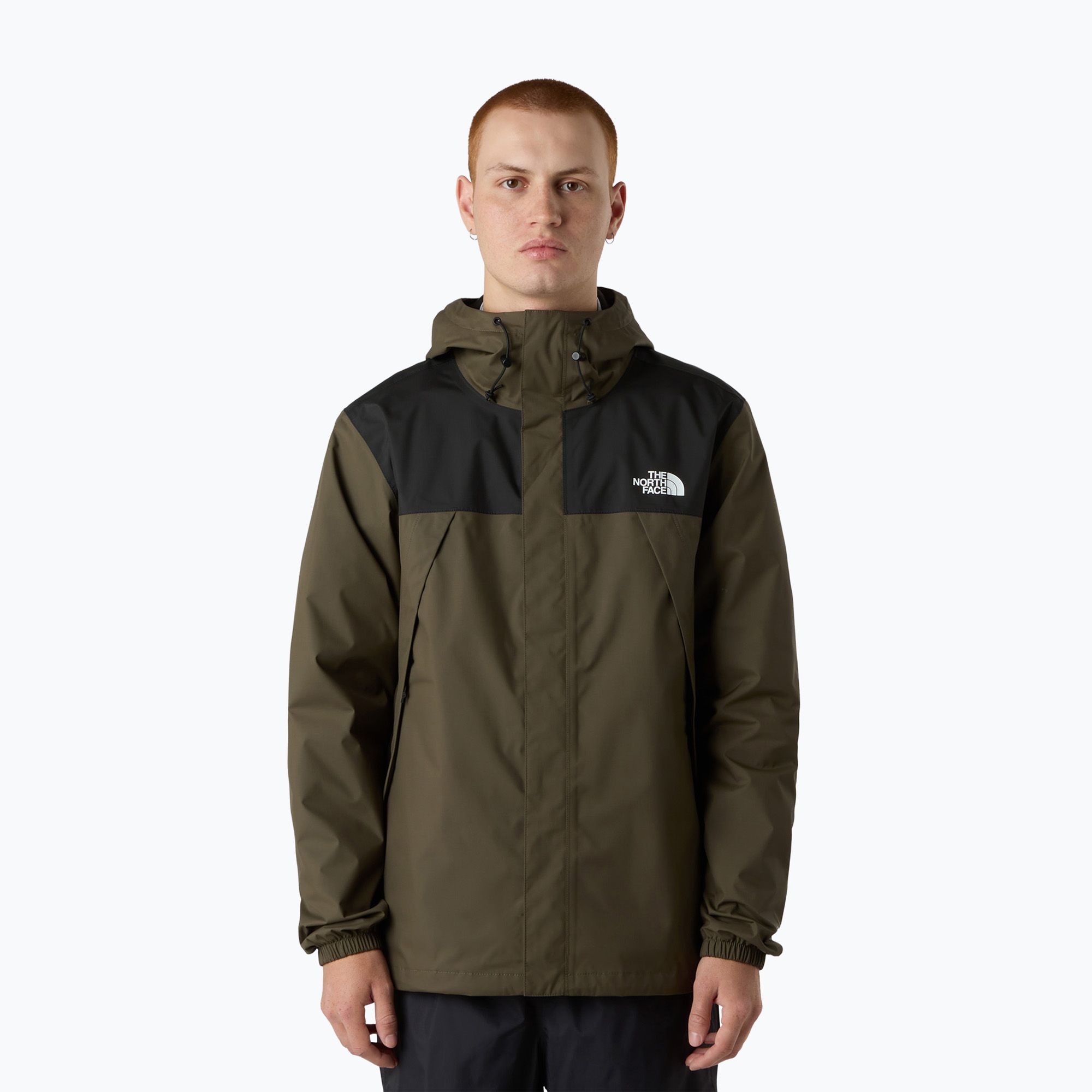 Men's rain jacket The North Face Antora cedar/tnf black (NF0A7QEYKAL1 ...