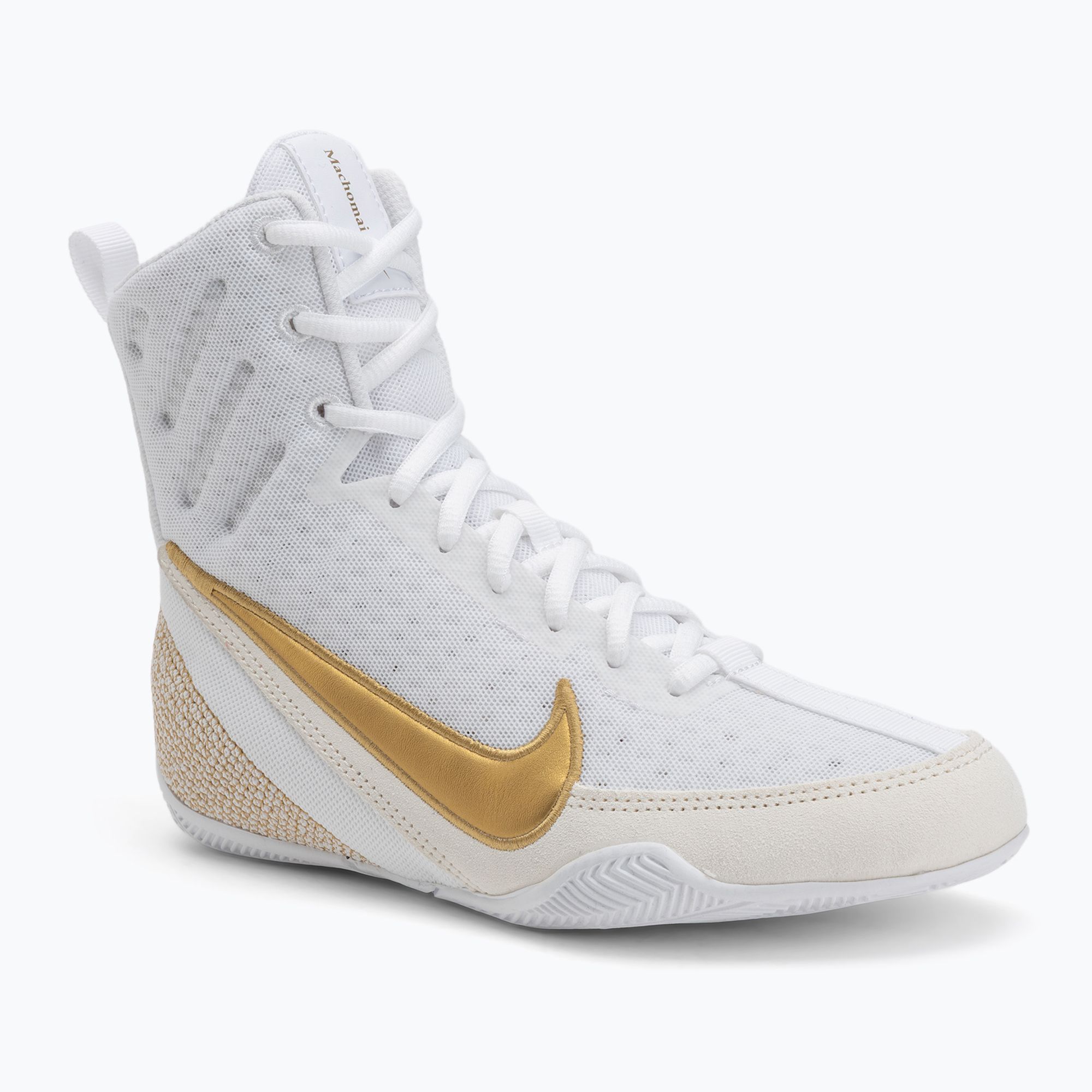 Nike Machomai 3 white/metallic gold boxing shoes (HF7333-100 ...