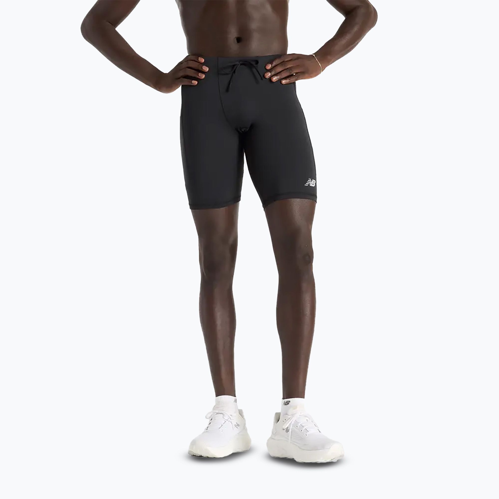 Men's New Balance Sleek Pocket Half Tight 9" running shorts black ...