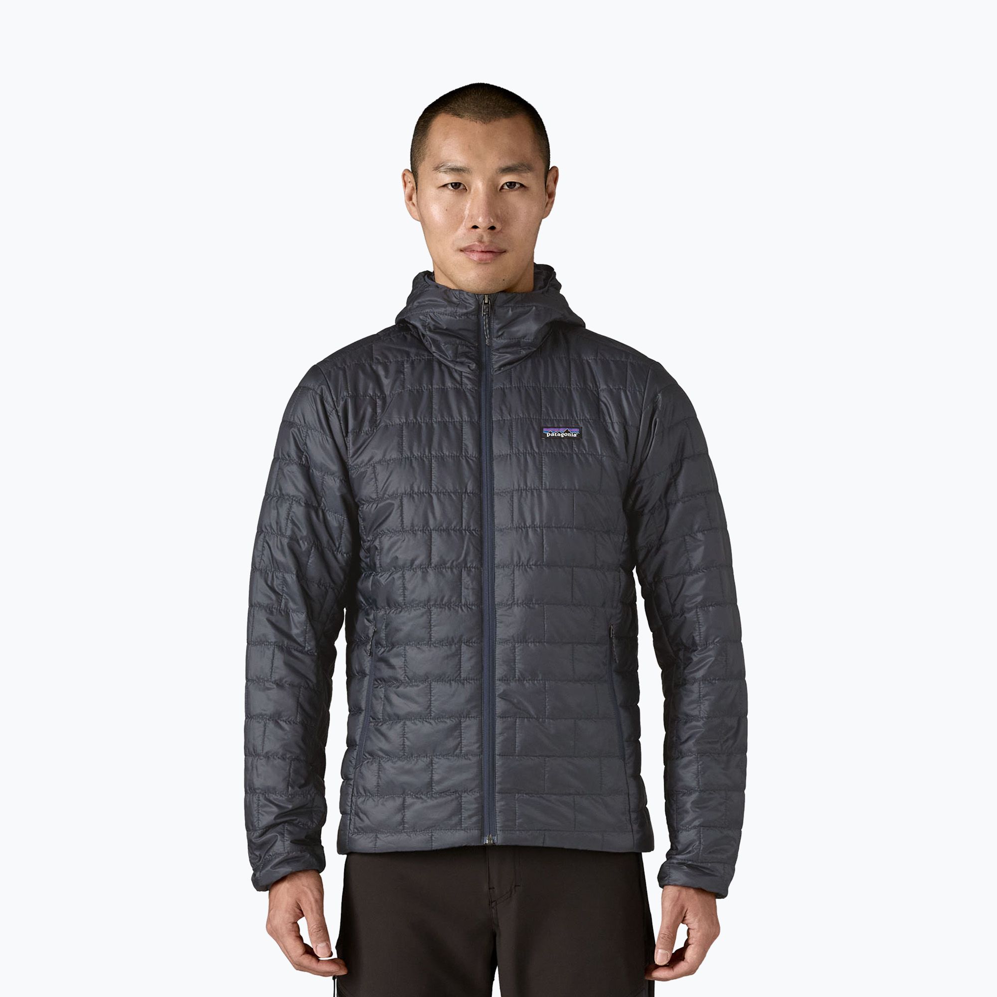 Men's down jacket Patagonia Nano Puff Hoody smolder blue (84223 ...