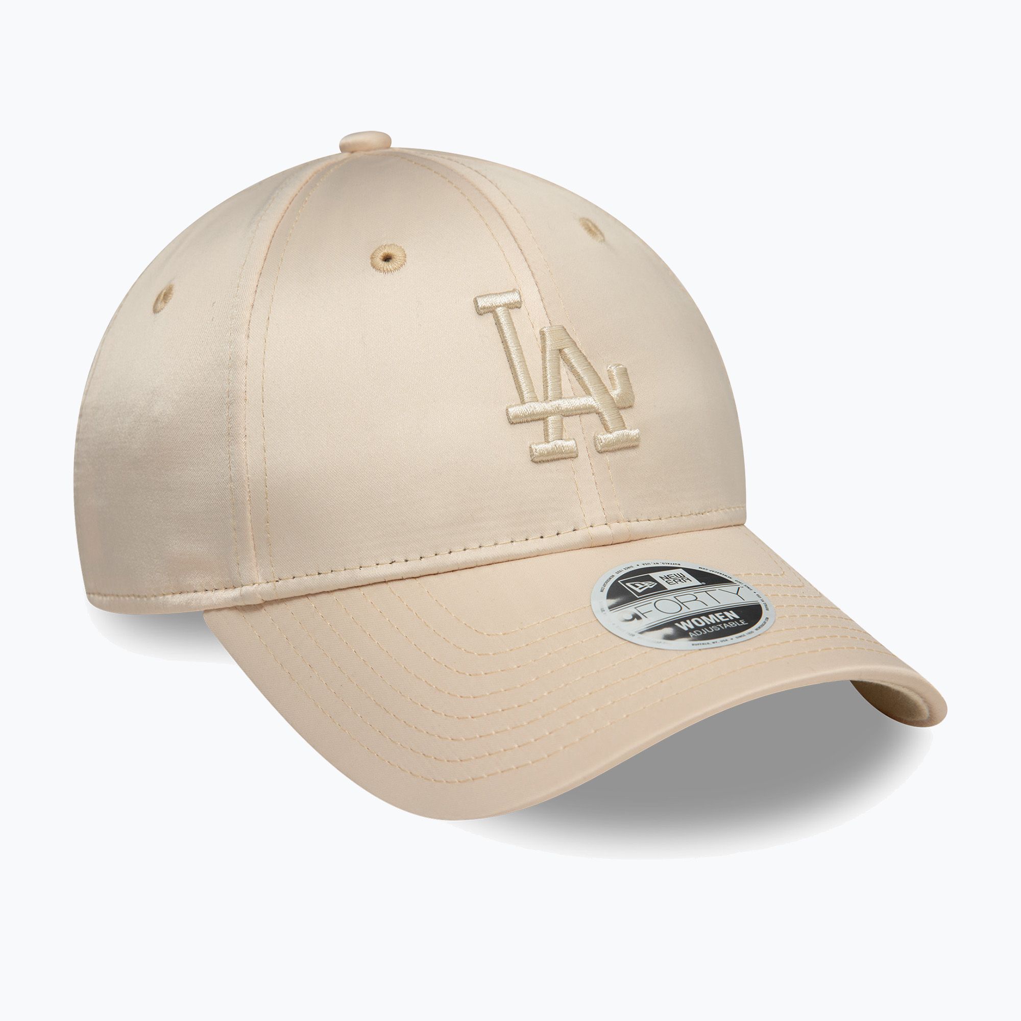 New Era Satin 9Forty Los Angeles Dodgers baseball cap light beige ...