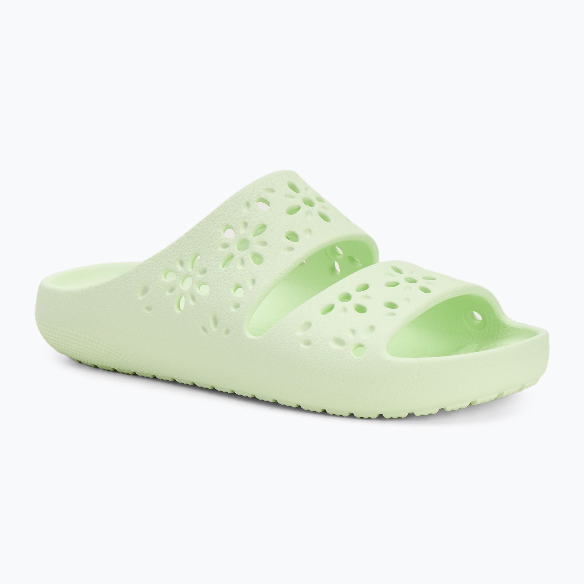 Clogs Crocs Classic Floral Cutout Sandal jade tink (210966-3YH ...