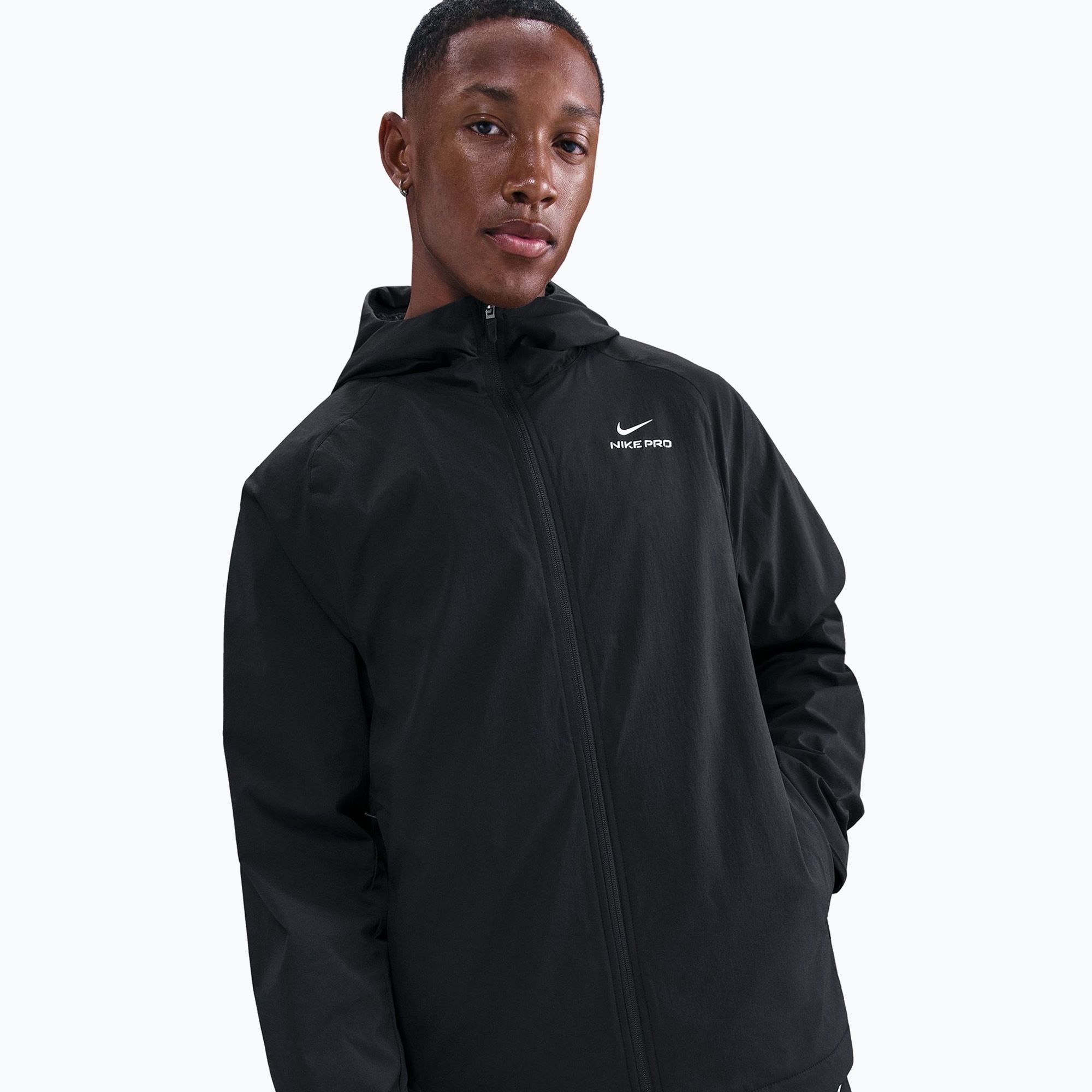 Men's jacket Nike Pro Octa Therma-Fit black/white (HV3797-010 ...