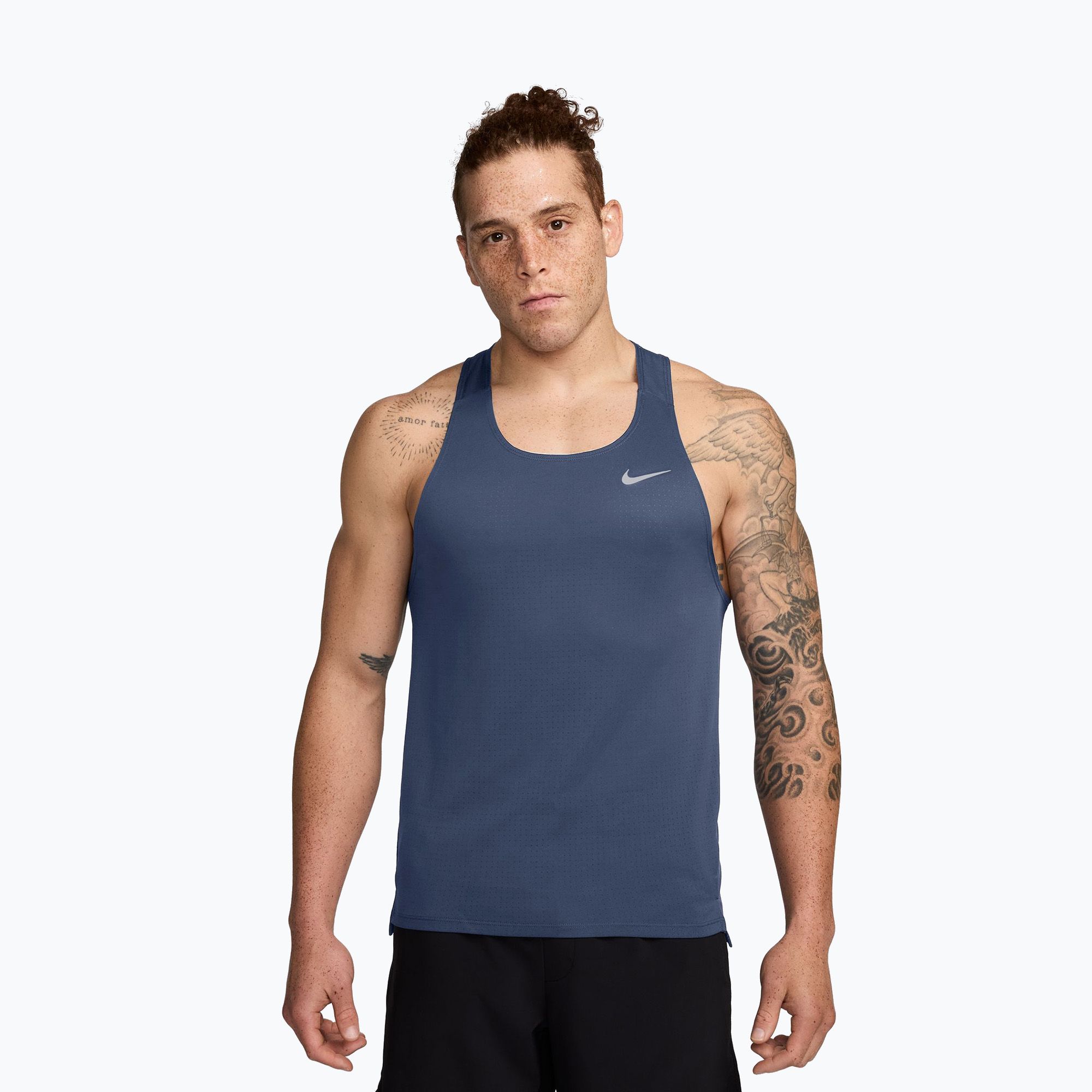 Men's running top Nike Fast Dri-Fit diffused blue (FN4229-491 ...