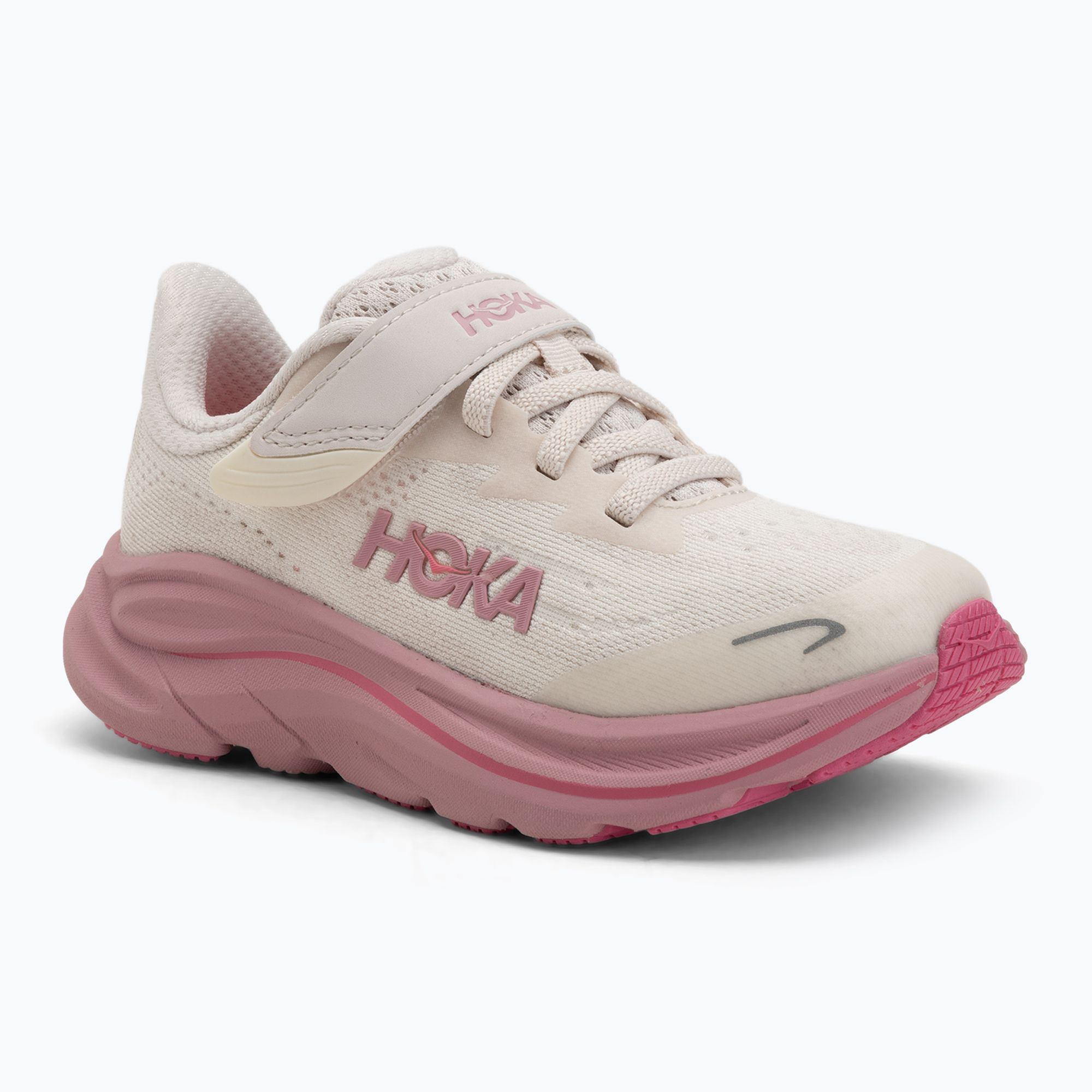 HOKA Clifton 10 rose cream/dried rose children's running shoes (1168873 ...