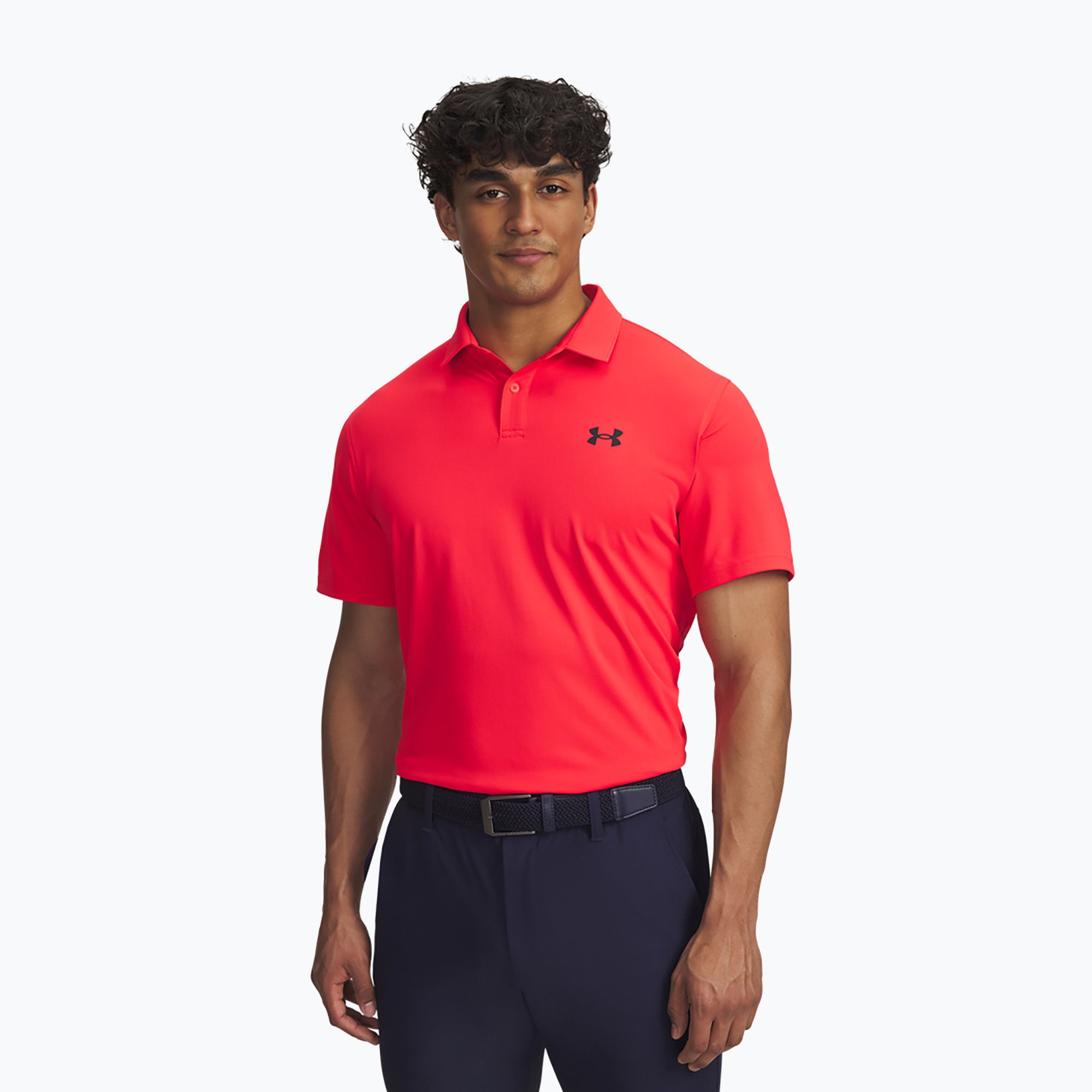 Men's polo shirt Under Armour Tee To Green Pique Polo white/black ...