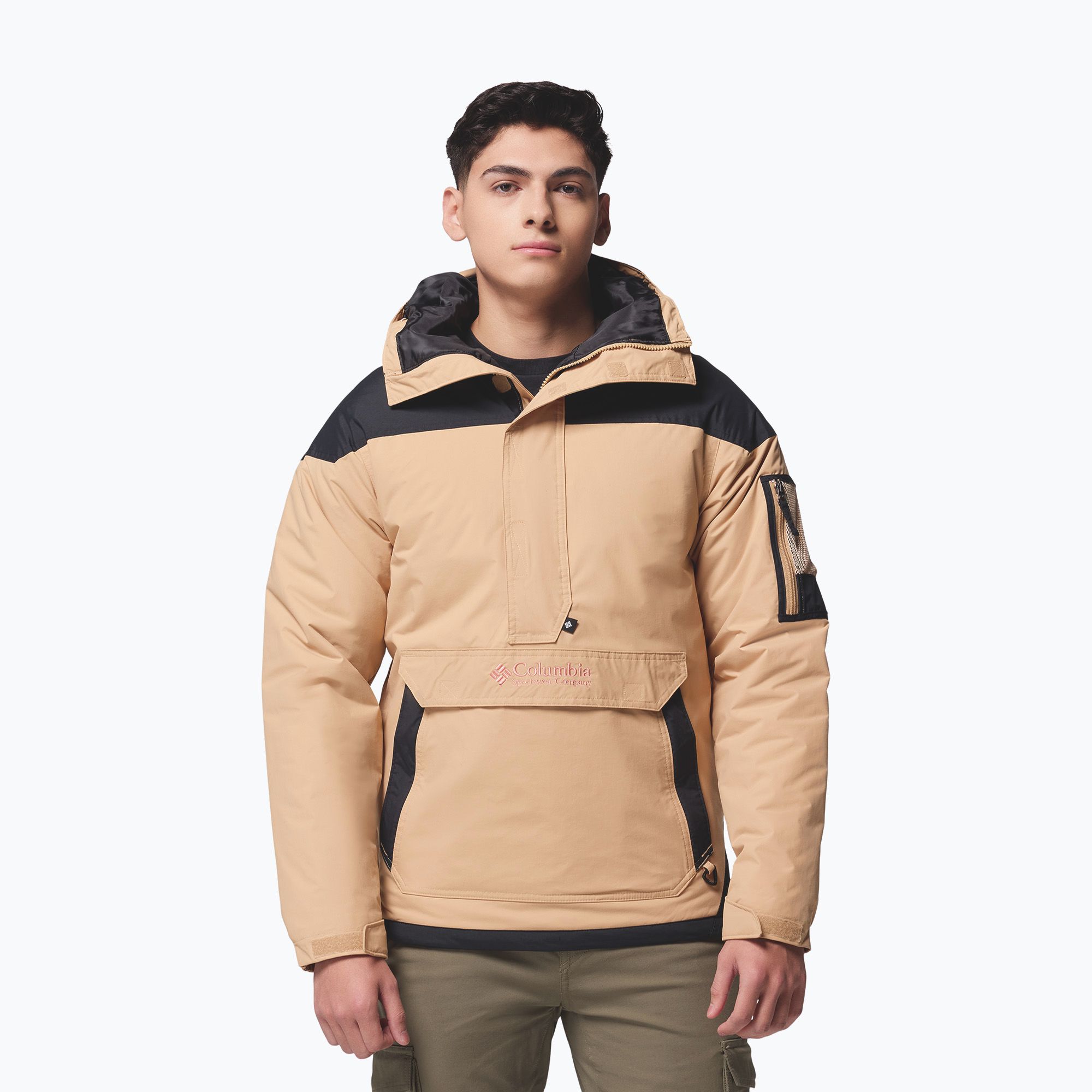 Men's insulated jacket Columbia Challenger II Ins Pullover canoe/black ...