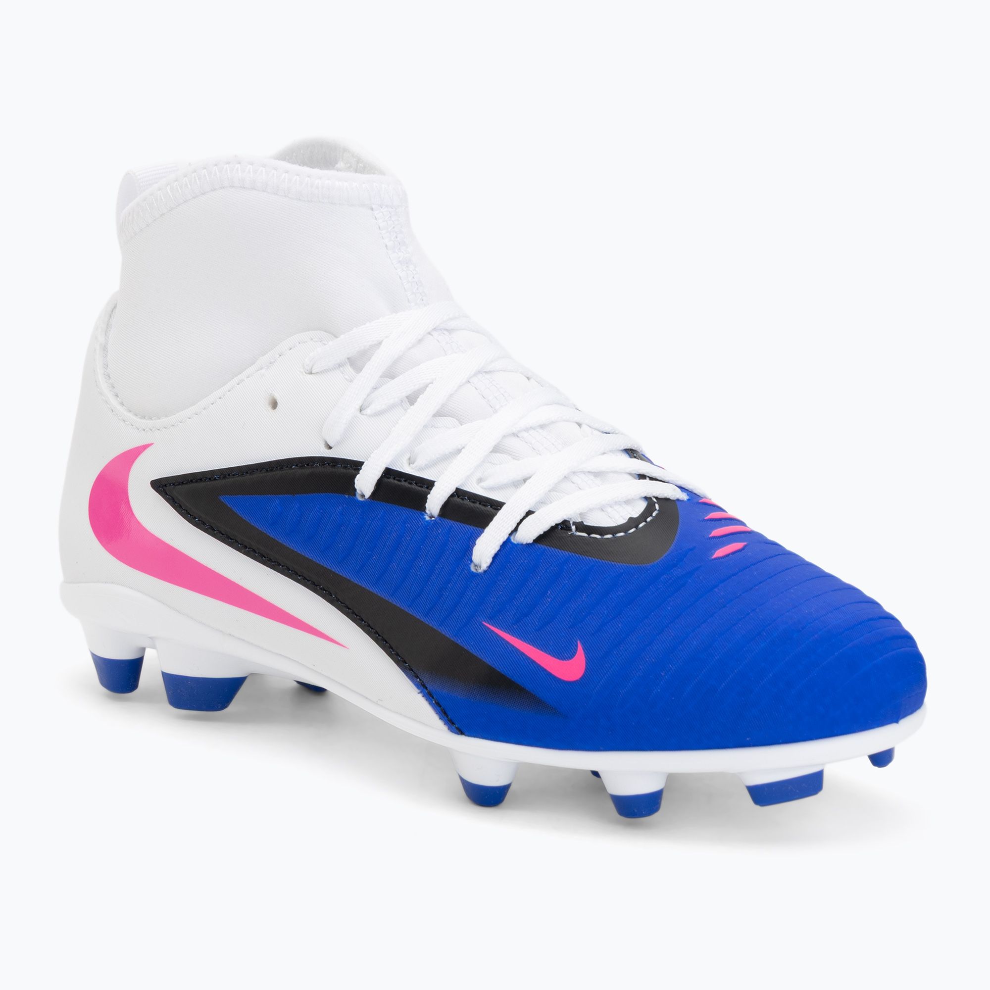 Children's football boots Nike Phantom 6 High Club FG/MG racer blue ...