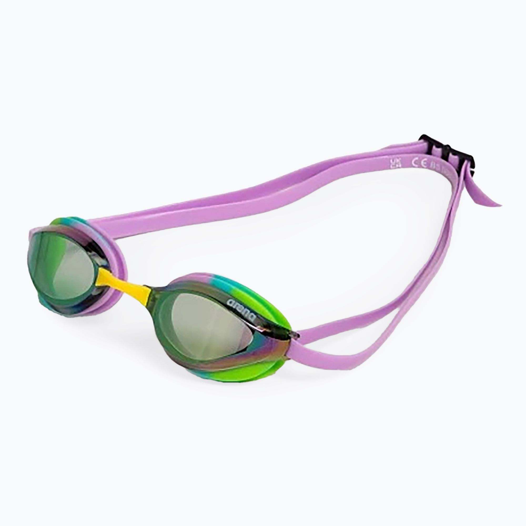Arena Python Mirror green/violet/green swimming goggles (1E763/114 ...