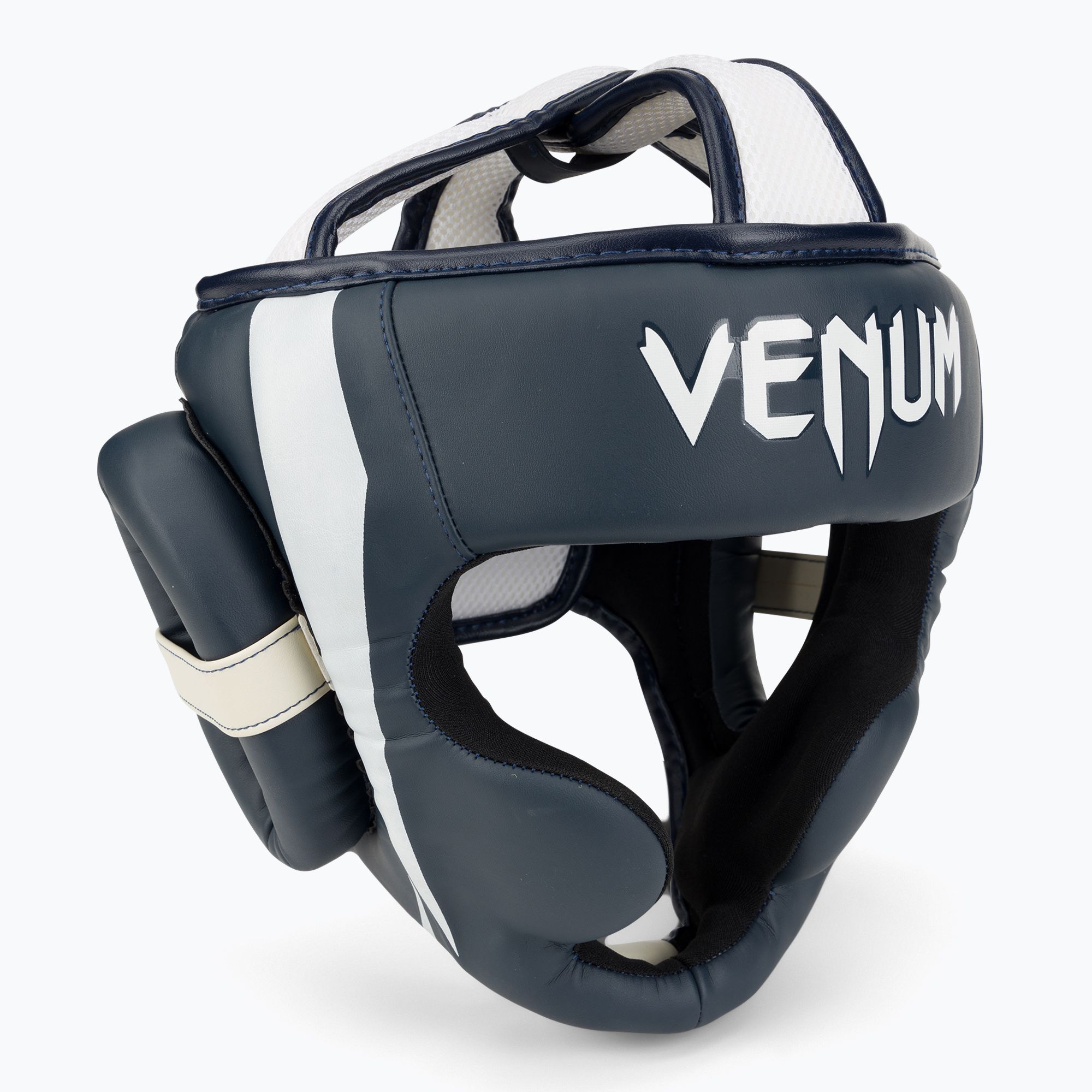 Venum Elite boxing helmet white/navy blue (1395) - Sportano.com