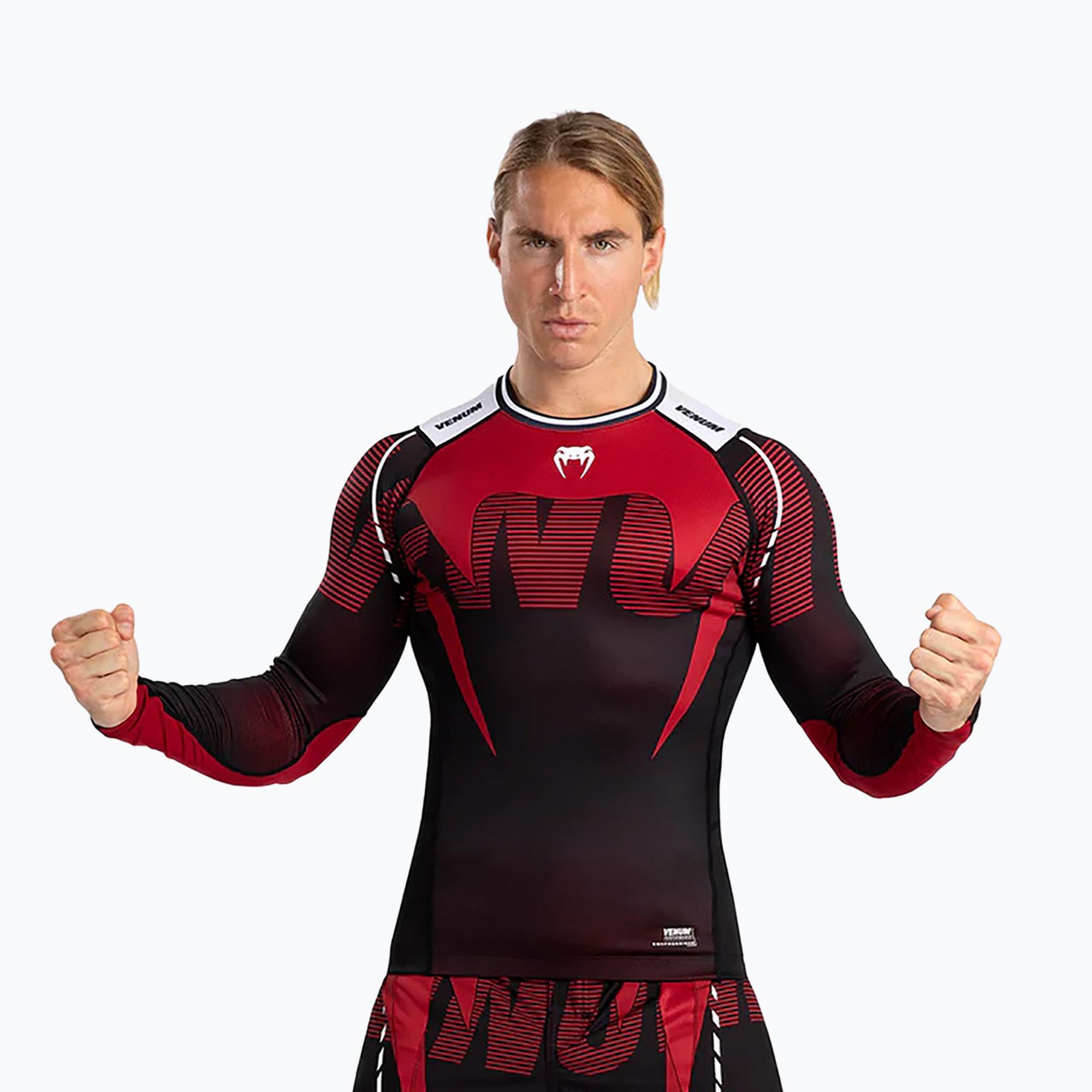 Men's longsleeve rashguard Venum Adrenaline Rashguard black/sand (VENUM ...
