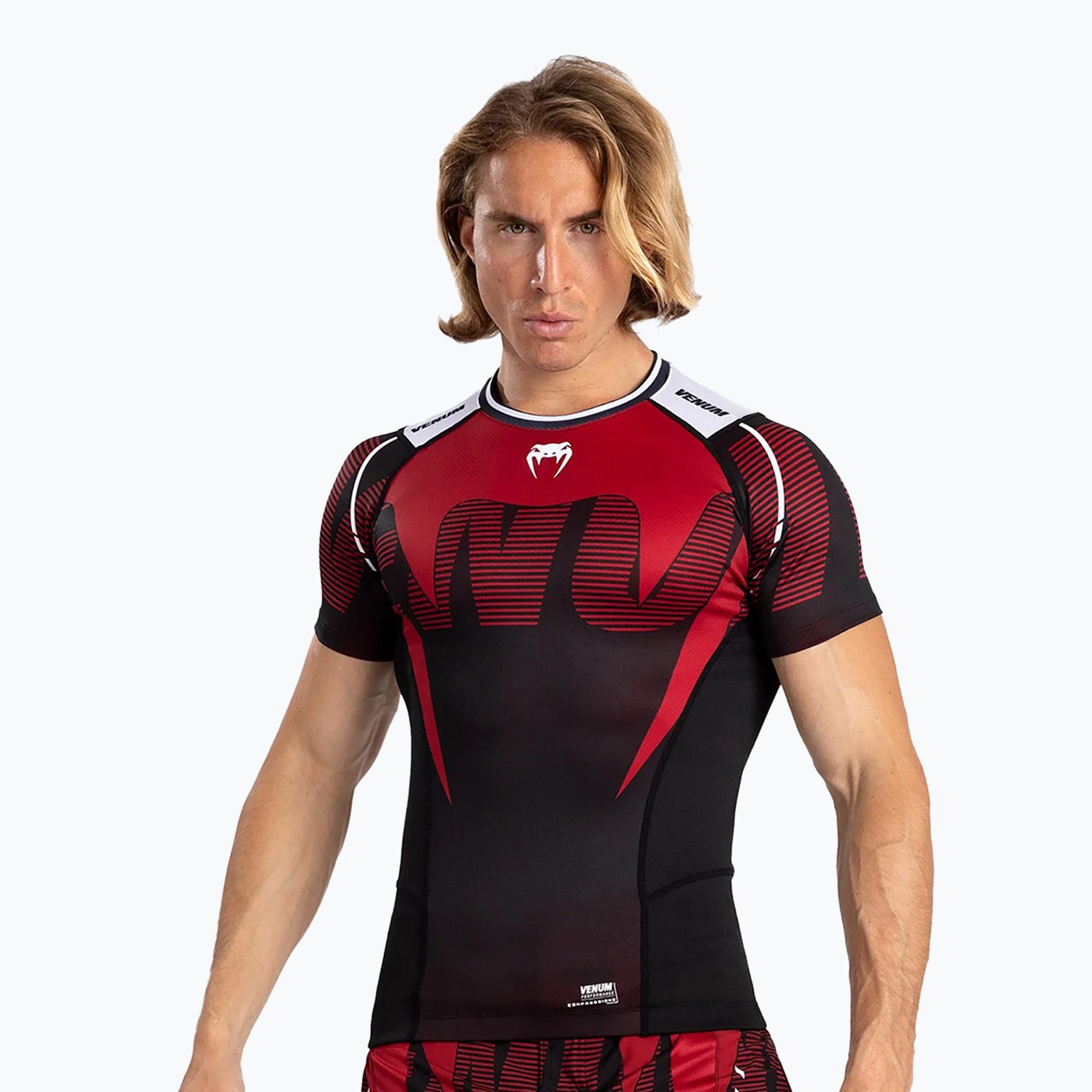Men's rashguard Venum Adrenaline Rashguard black/sand (VENUM-05176-129 ...