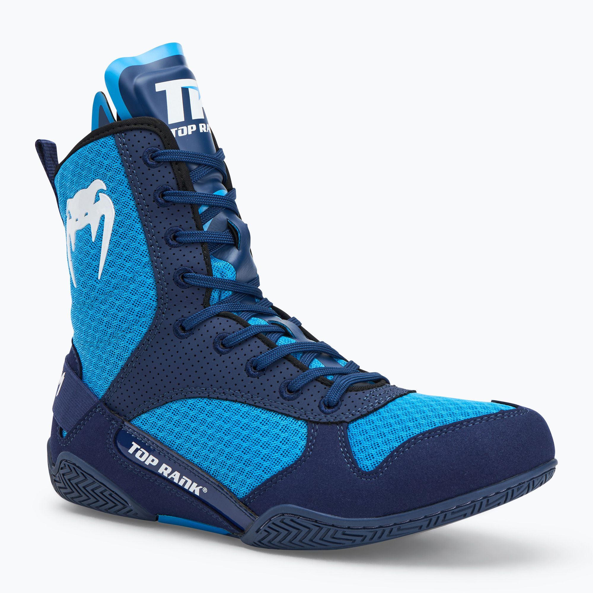 Men's boxing boots Venum X Top Rank Original royal blue (05310 ...