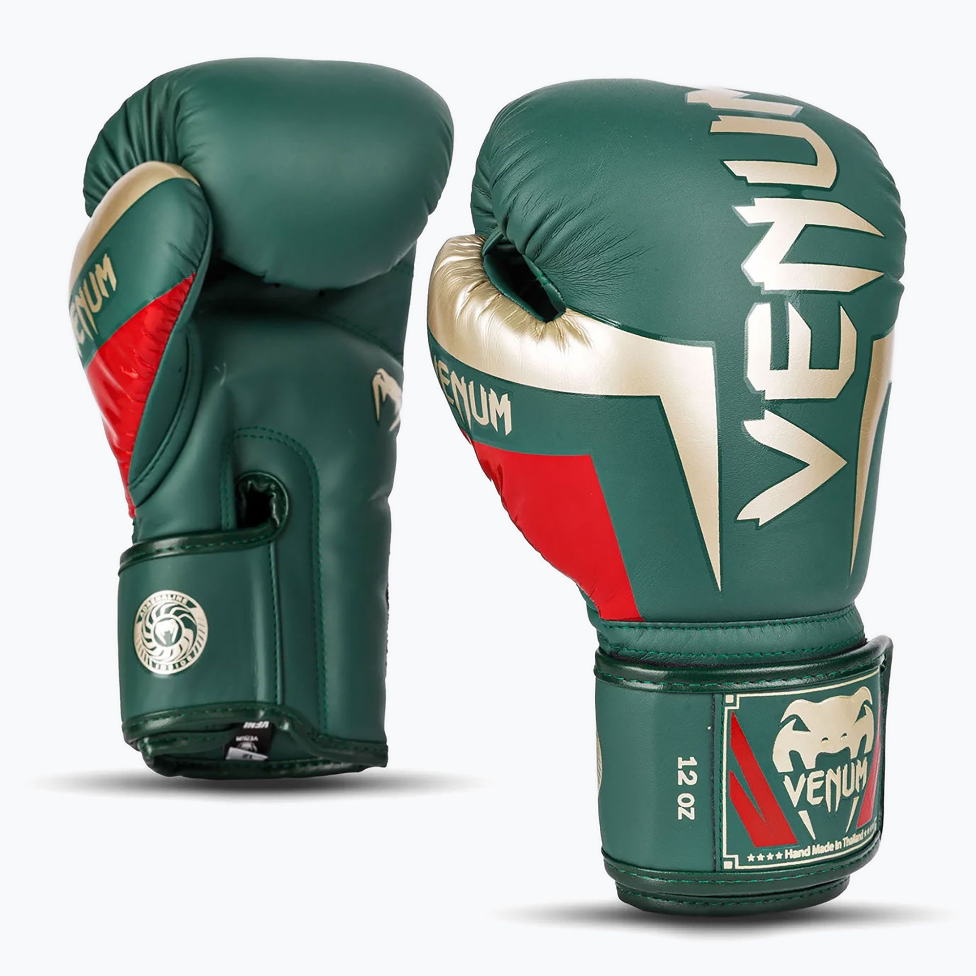 Venum Elite green boxing gloves (VENUM-1392-005) - Sportano.com