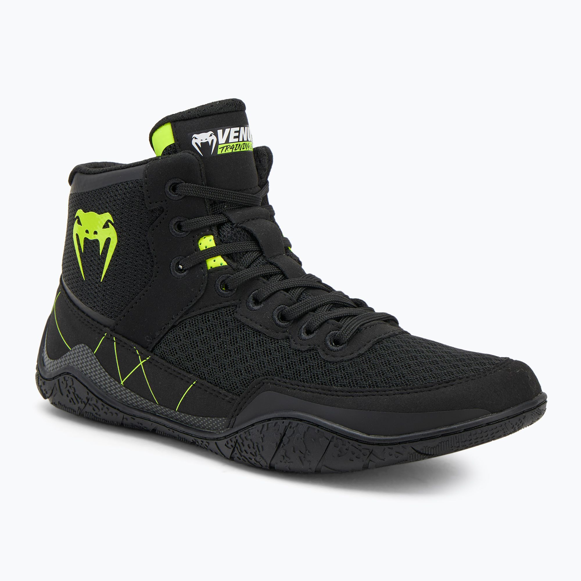Venum Training Camp 4.0 Wrestling boxing boots black/neo green (VENUM ...