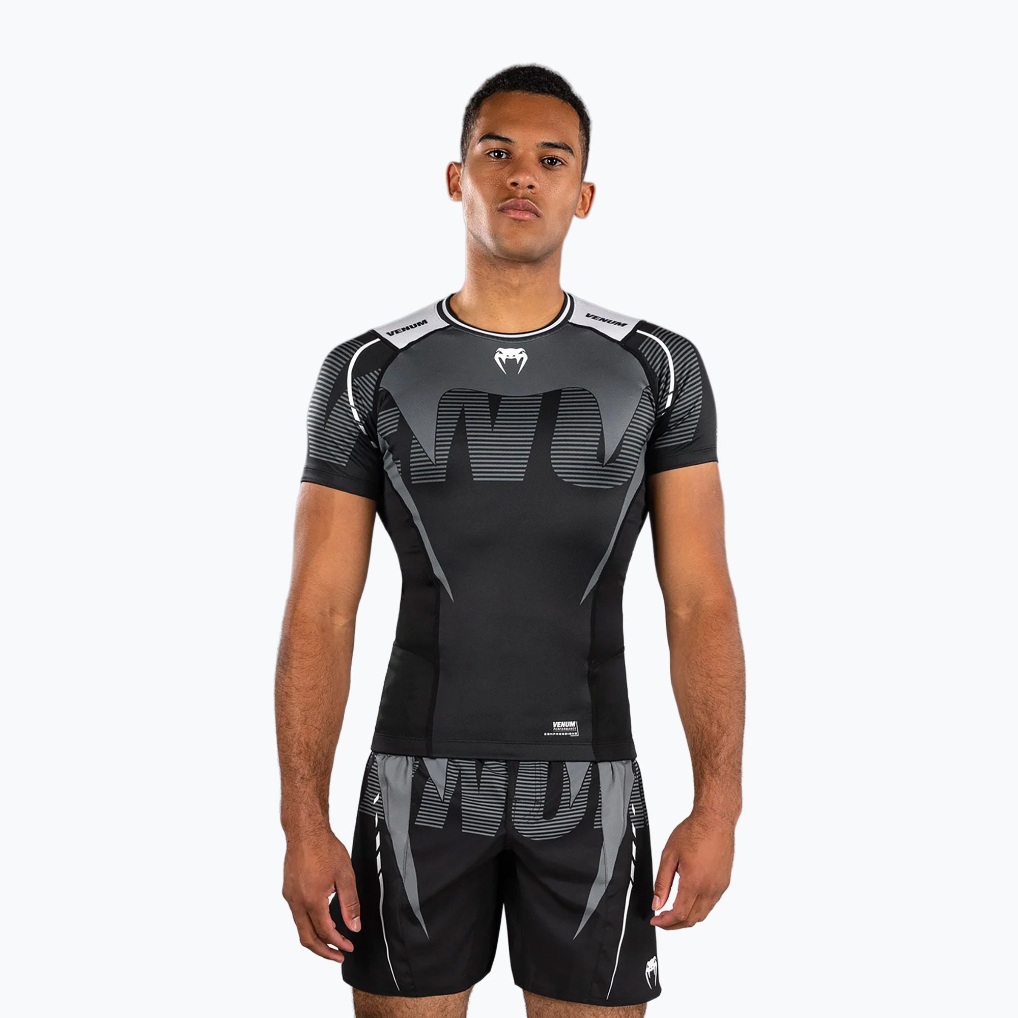 Men's rashguard Venum Adrenaline Rashguard black/sand (VENUM-05176-129 ...