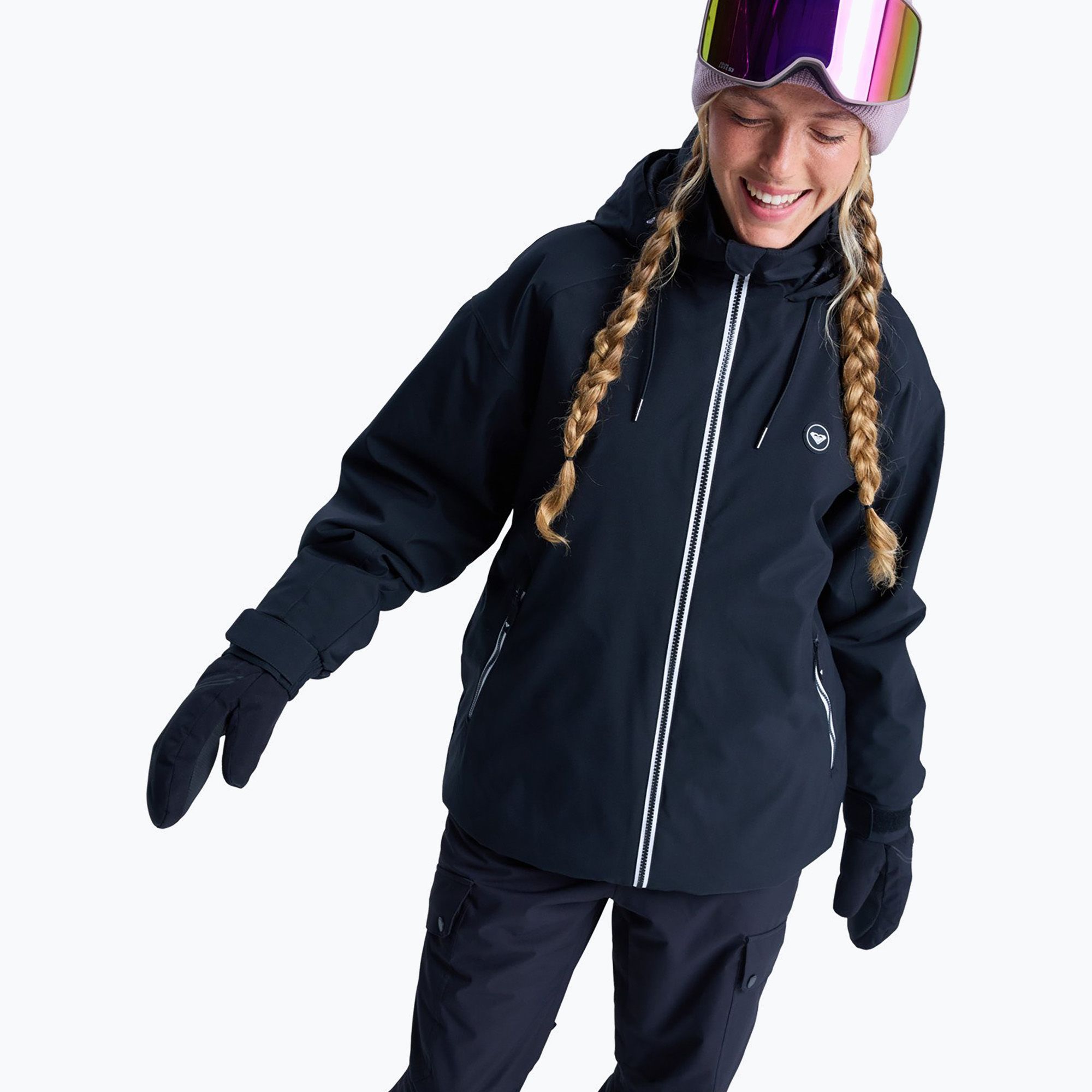Women's snowboard jacket ROXY Landscape true black (ERJTJ03532-KVJ0 ...