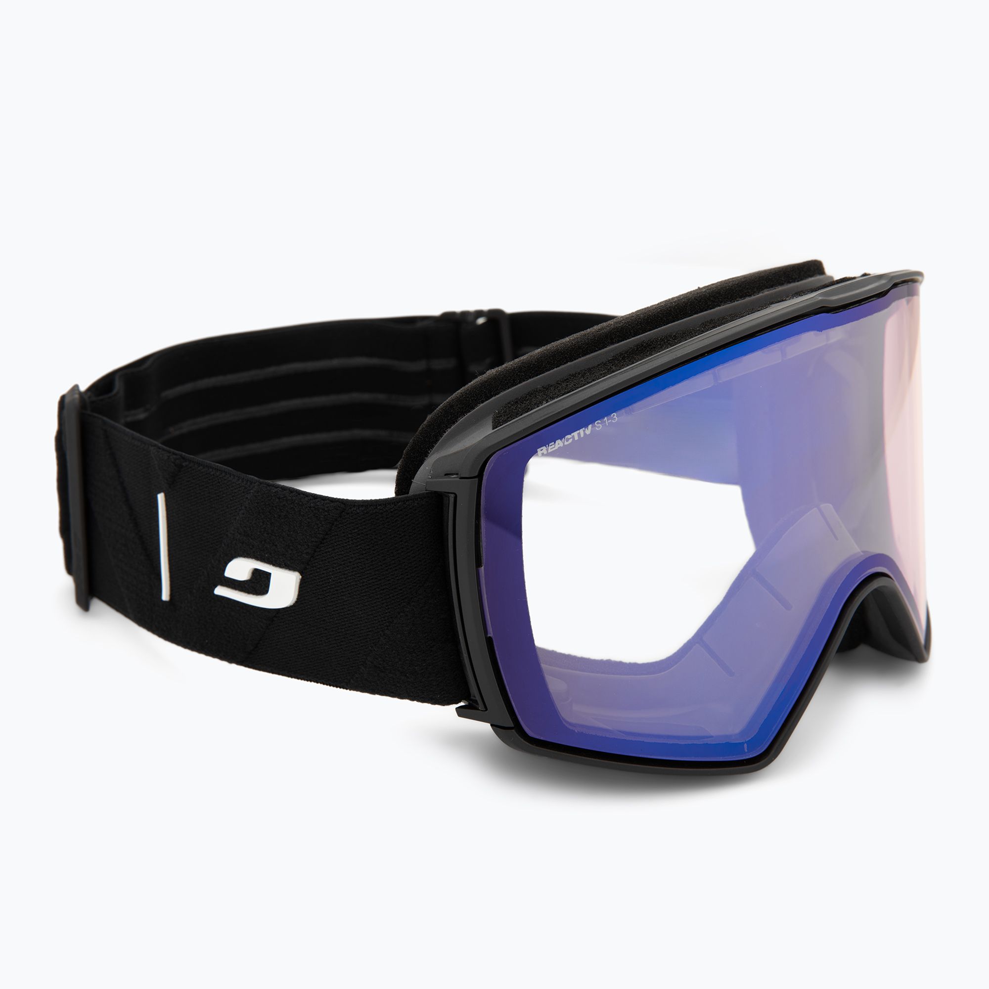 Ski goggles Julbo Launcher Reactiv High Contrast black/flash blue ...