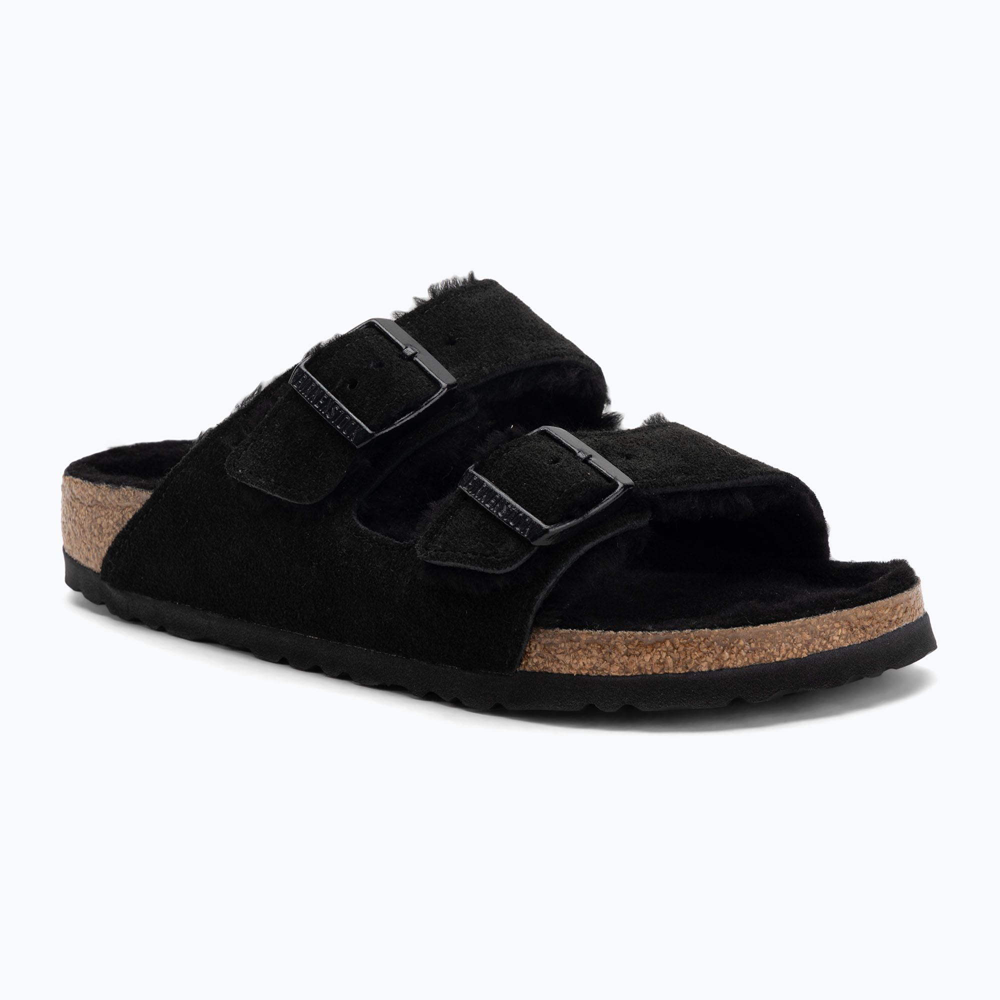 BIRKENSTOCK Arizona Shearling SL Narrow flip-flops black (752663 ...