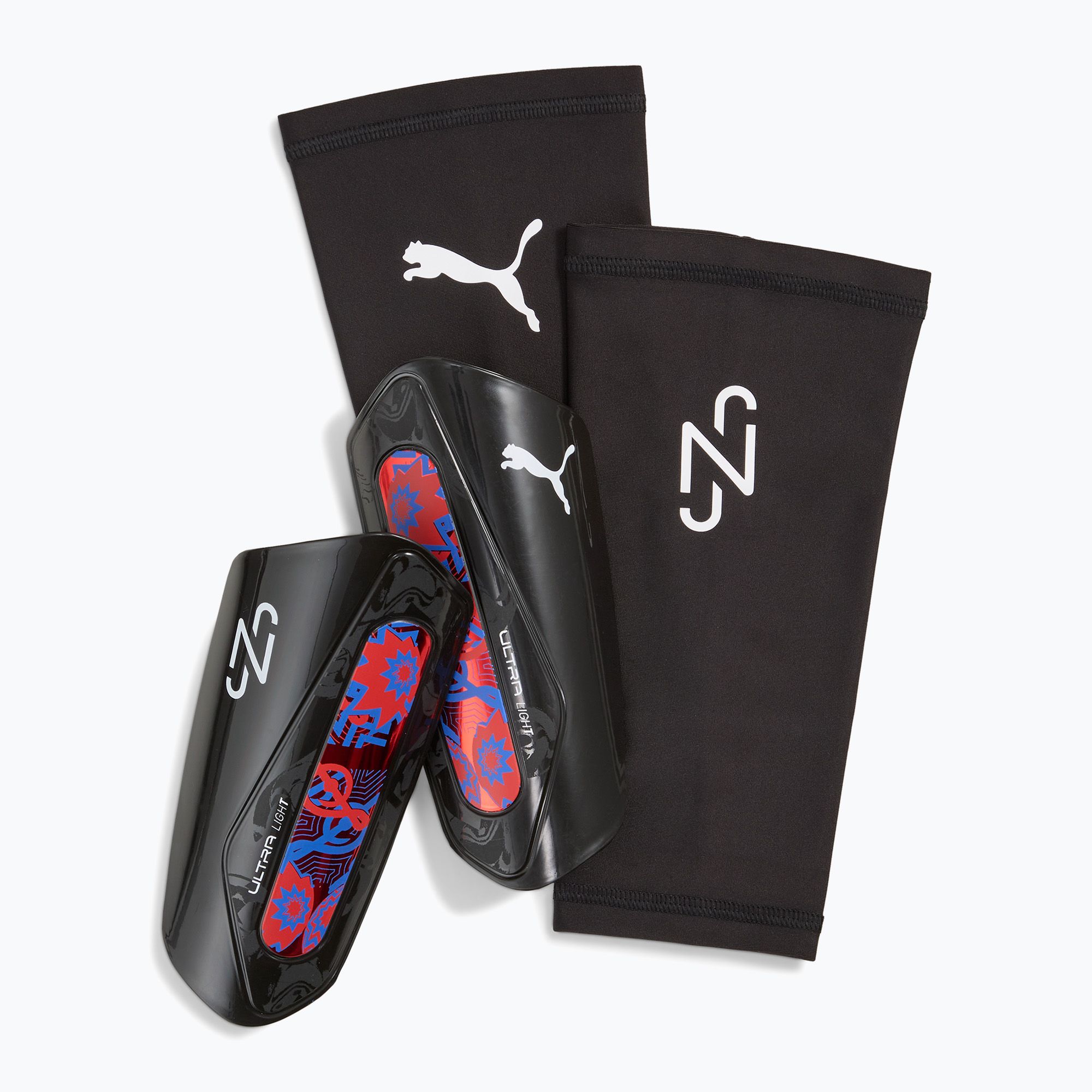 PUMA Neymar Jr Ultra Light Sleeve children's shin guards puma black ...