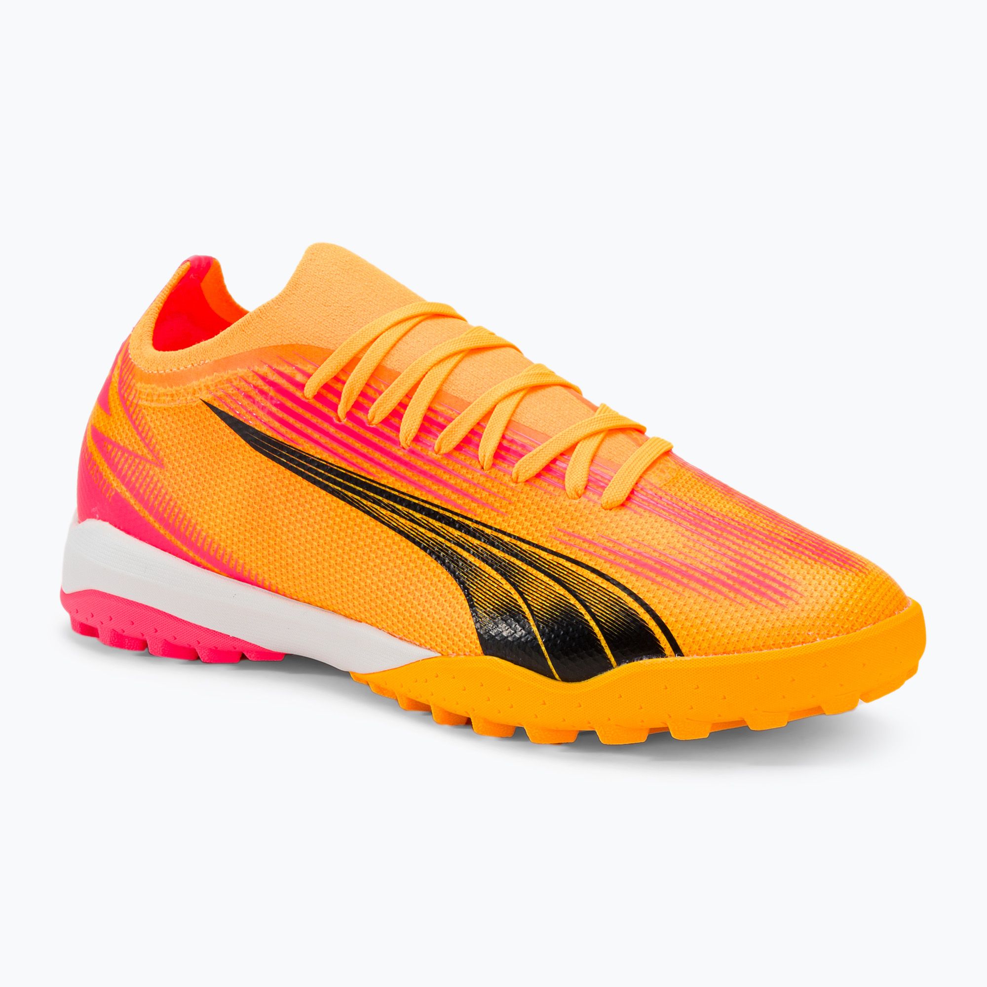 PUMA Ultra Match TT sunset glow/puma black/sun stream football boots ...