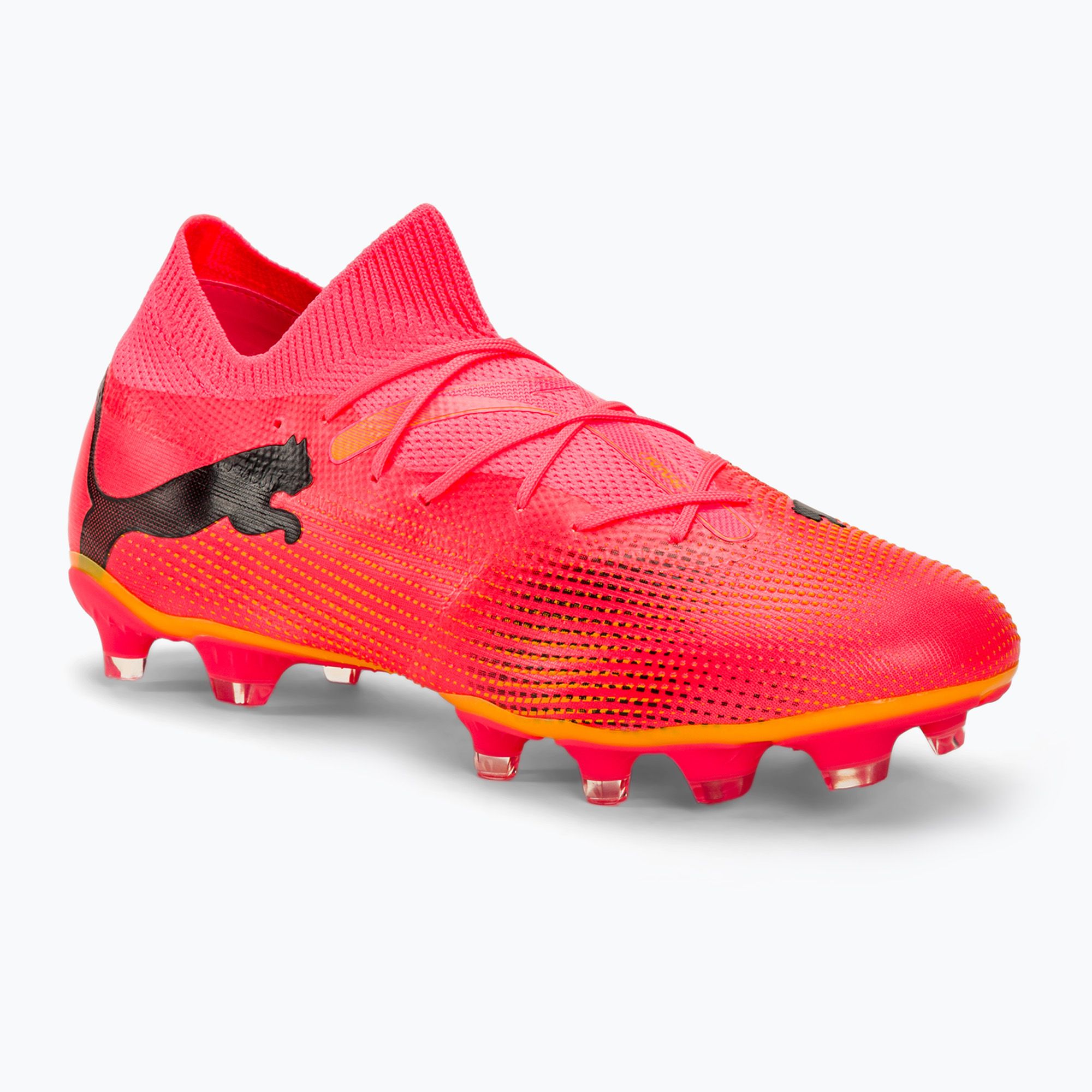 PUMA Future 7 Match FG/AG sunset glow/puma black/sun stream football ...