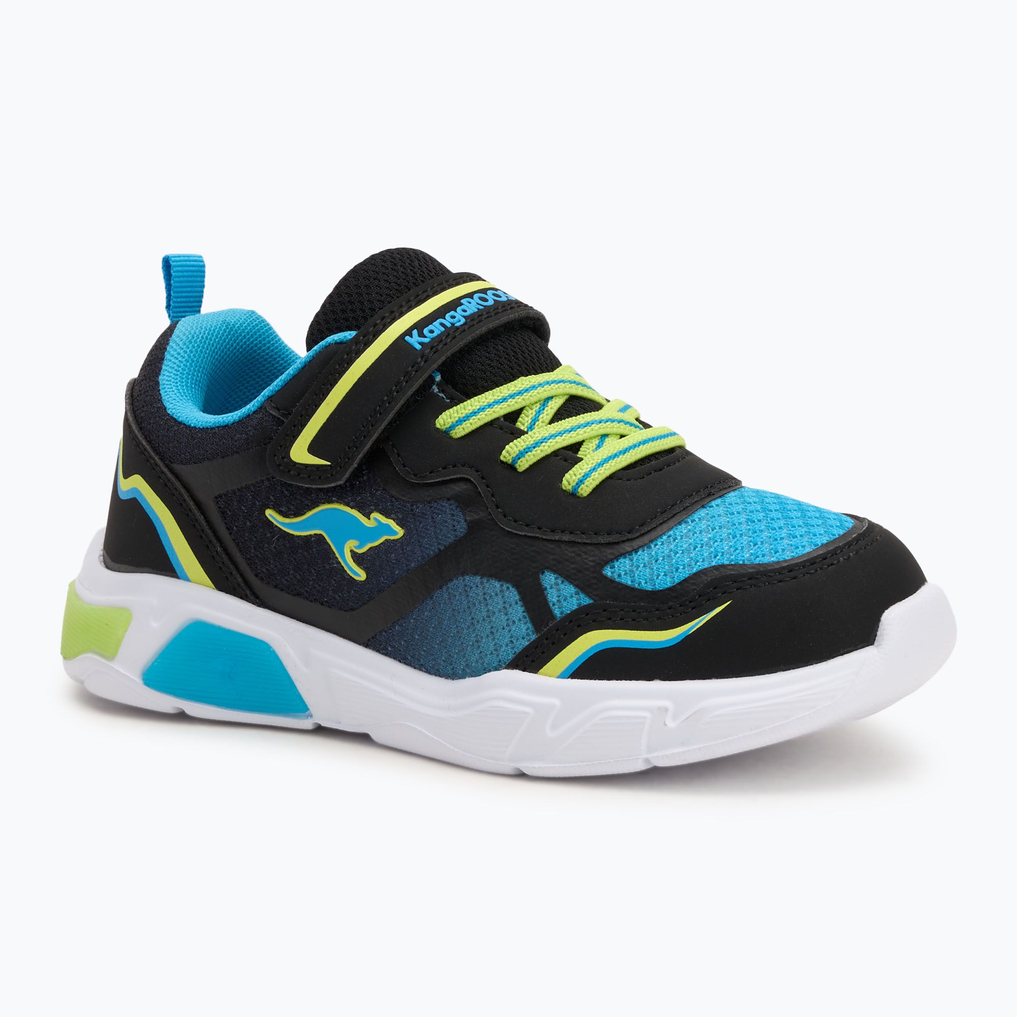 KangaROOS K-SLB Lighto EV jet black/limetta children's shoes (00037-000 ...