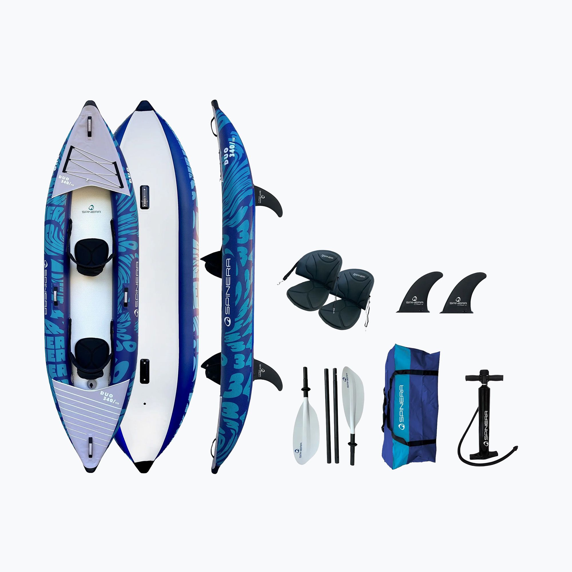 2-person inflatable kayak SPINERA Duo 340/115 (25179) - Sportano.com