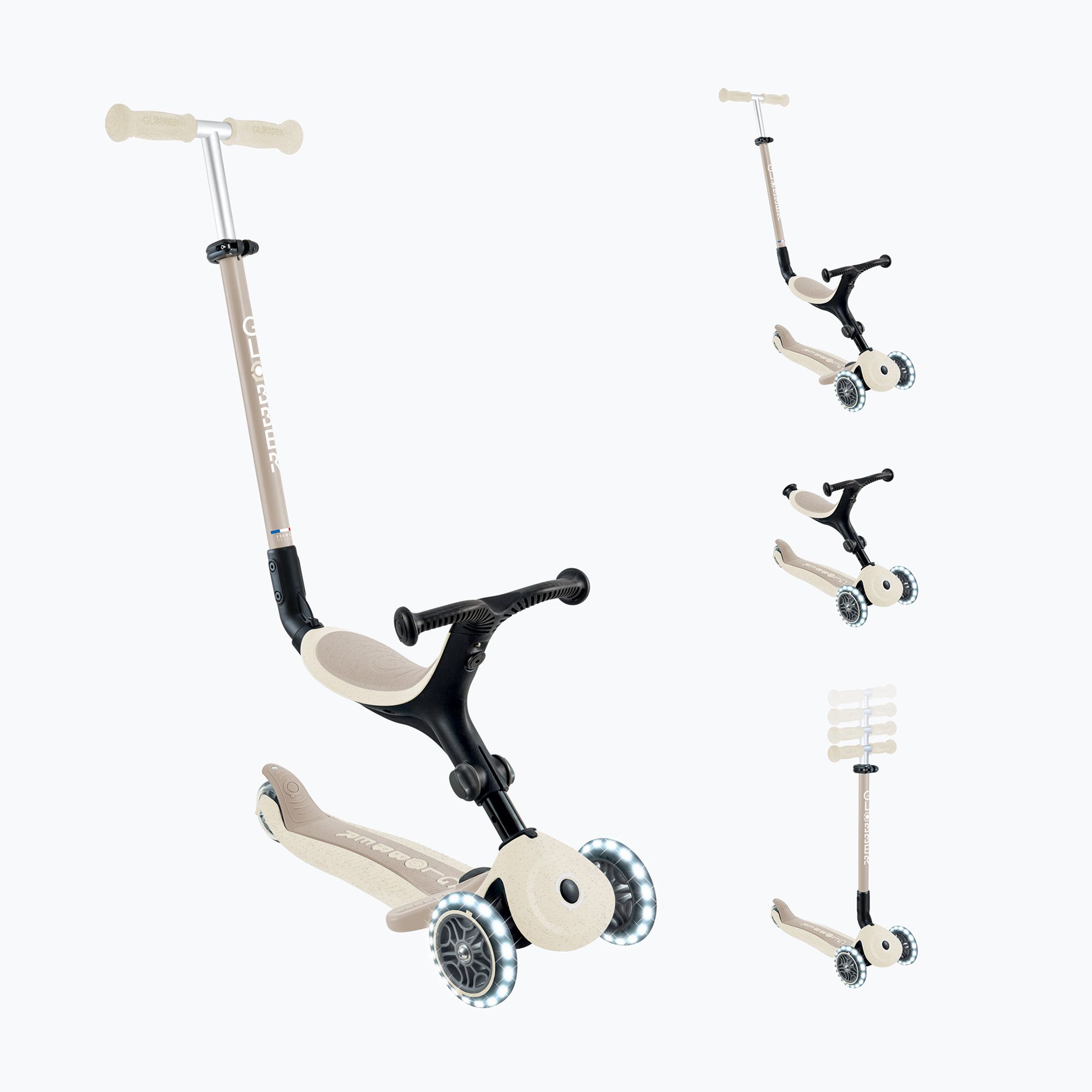 Children's three-wheeled scooter Globber Go.Up Active Ecologic Lights ...