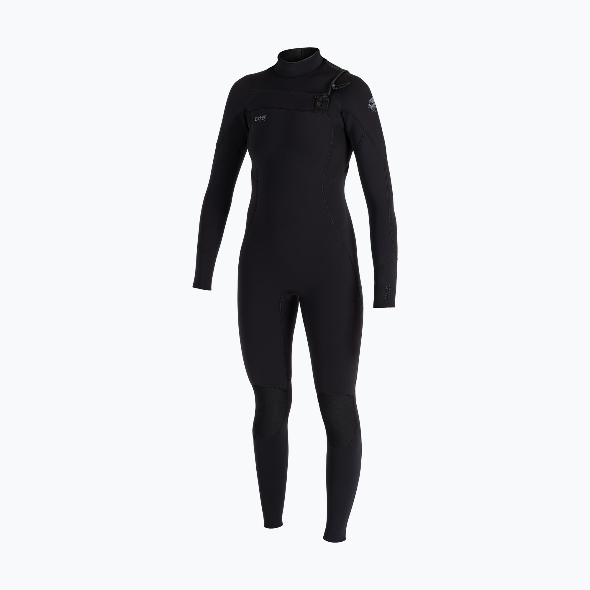 Women's wetsuit O'Neill Epic 4/3 mm Chest Zip Full black/stormy palm ...