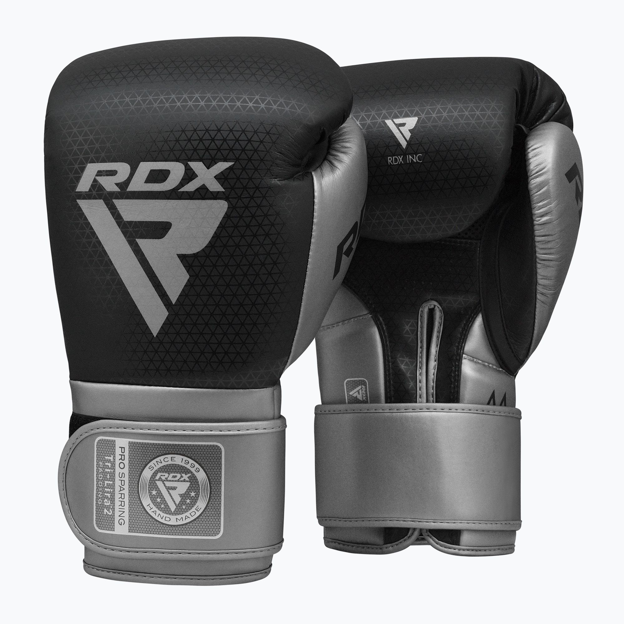 RDX L2 Mark Pro Sparring Boxing Gloves Hook & Loop silver (BGM-PSTL2S ...